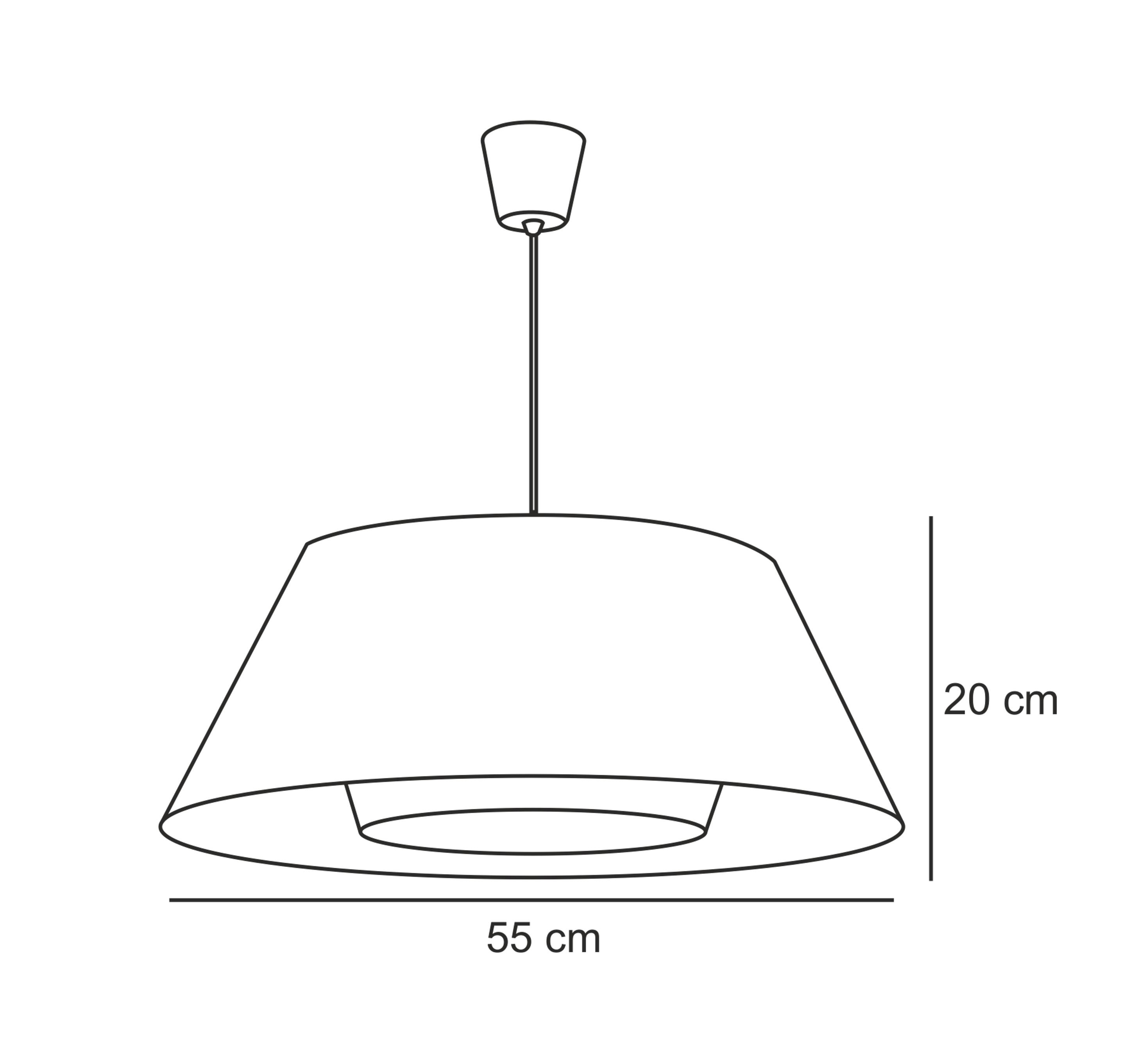 Lámpara de techo colgante de algodón poliéster y rafia beige 1 luz E27 ...