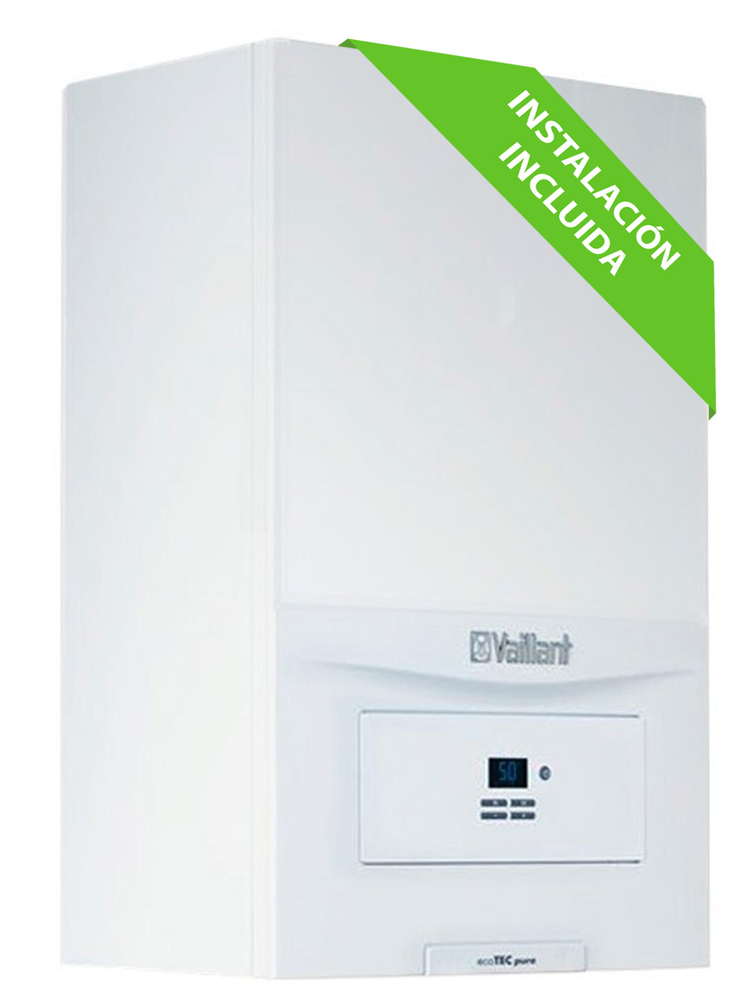 Caldera de condensación gas natural VAILLANT Ecotec pure 28,6kw con ...