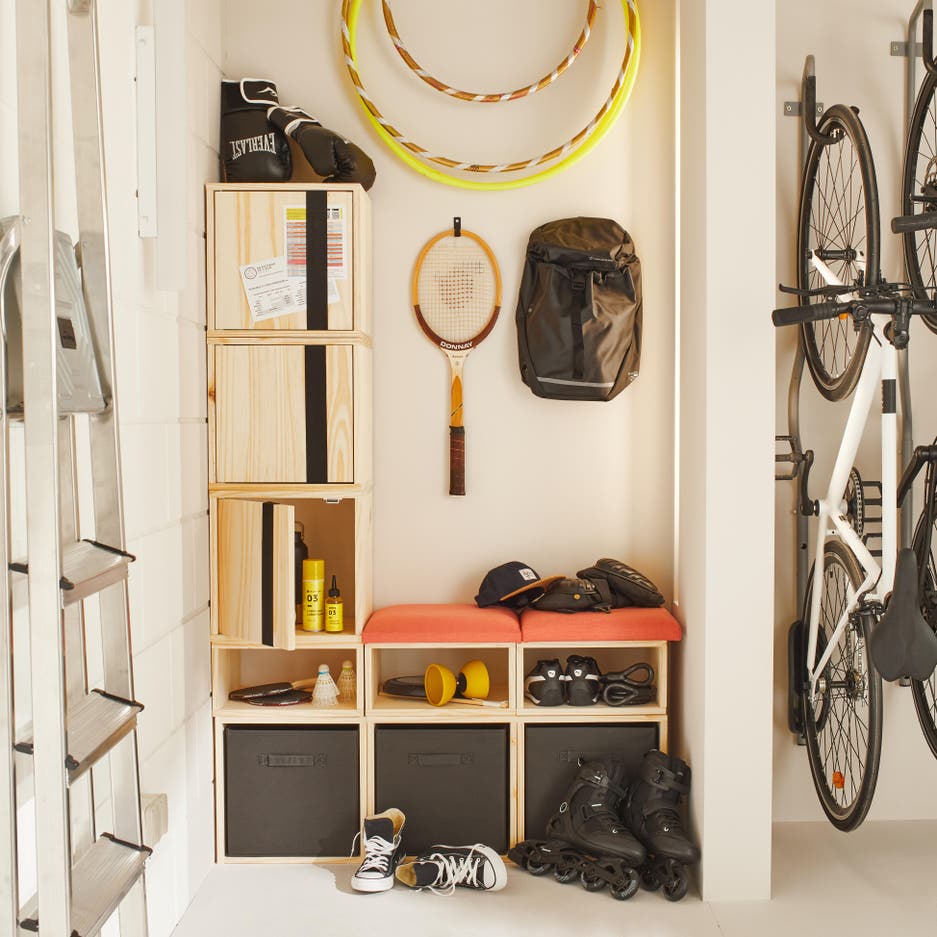 Aménager un rangement spécial sport dans le garage | Leroy Merlin