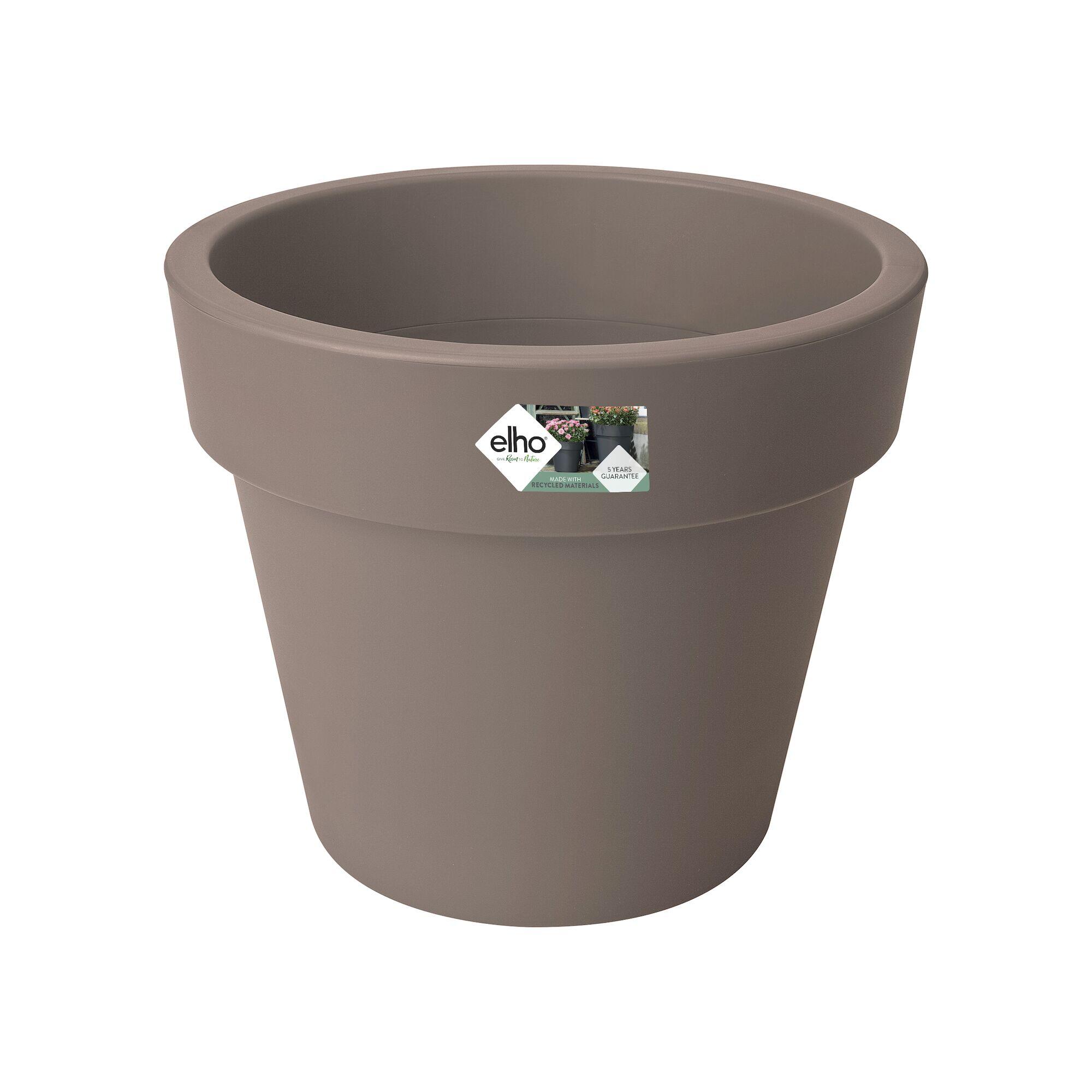 Vaso per piante e fiori Green Basics ELHO in polipropilene tortora H 19 ...