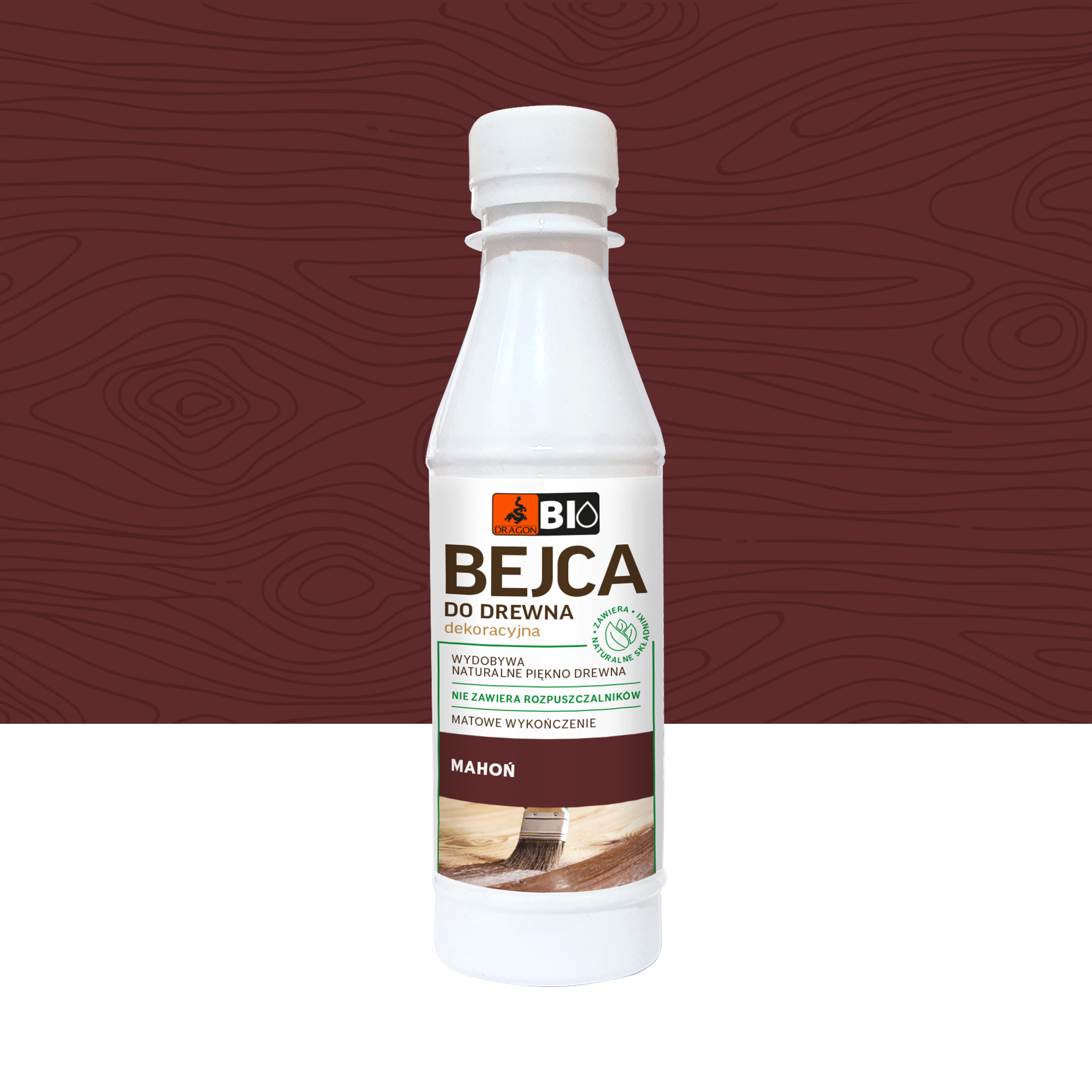 Bejca dekoracyjna do mebli Mahoń 0.2 l Dragon - Leroy Merlin