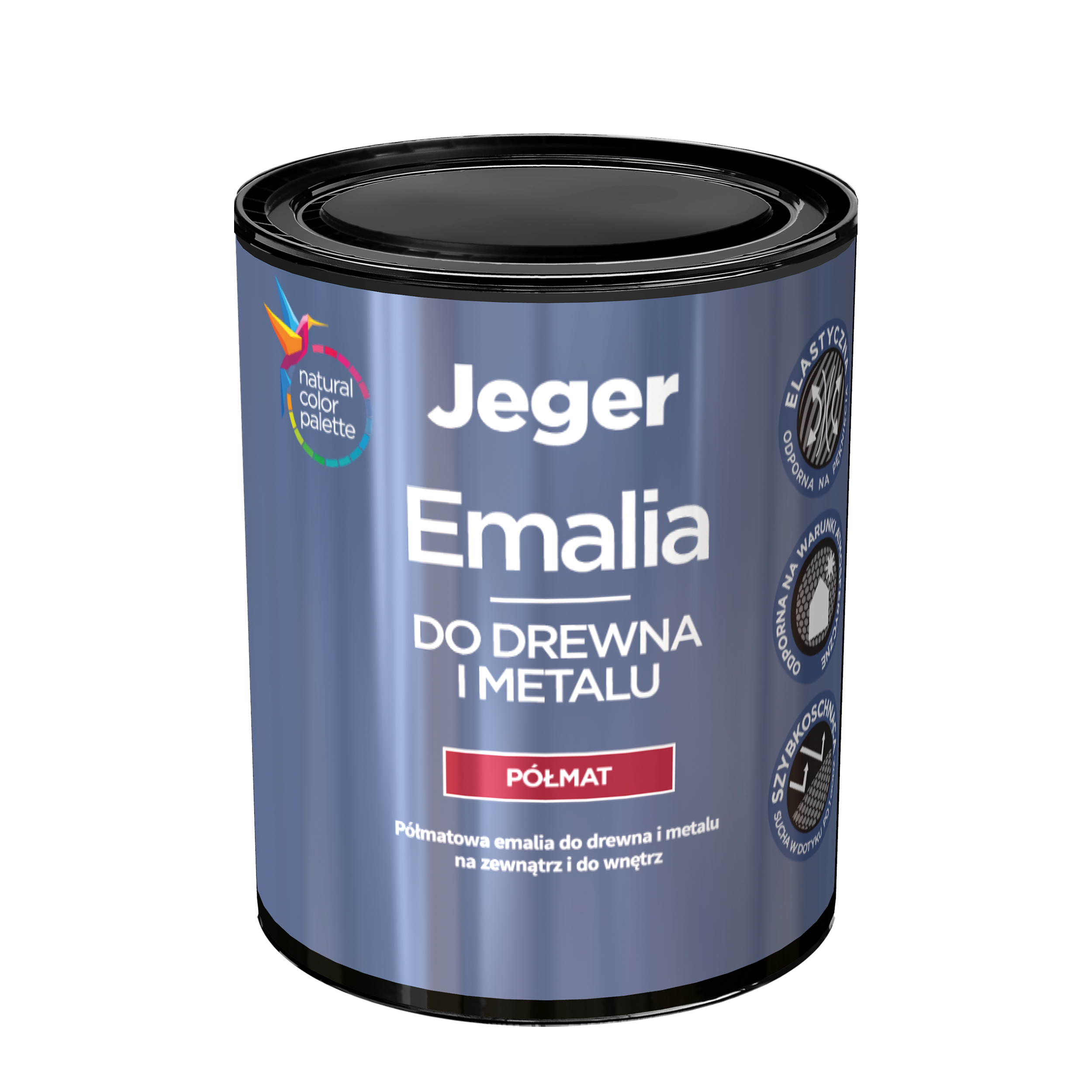 Emalia do drewna i metalu 0.475 l Baza A półmat Jeger - Leroy Merlin