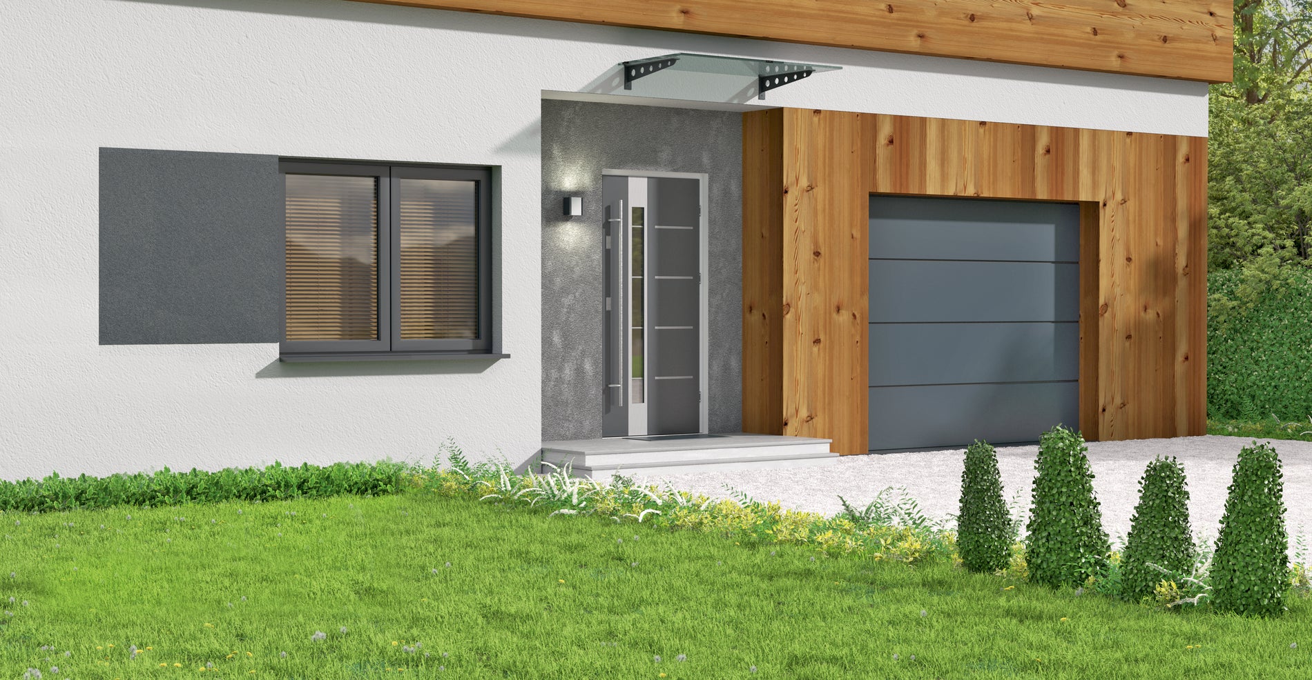 Alpendres e telheiros para portas | Leroy Merlin