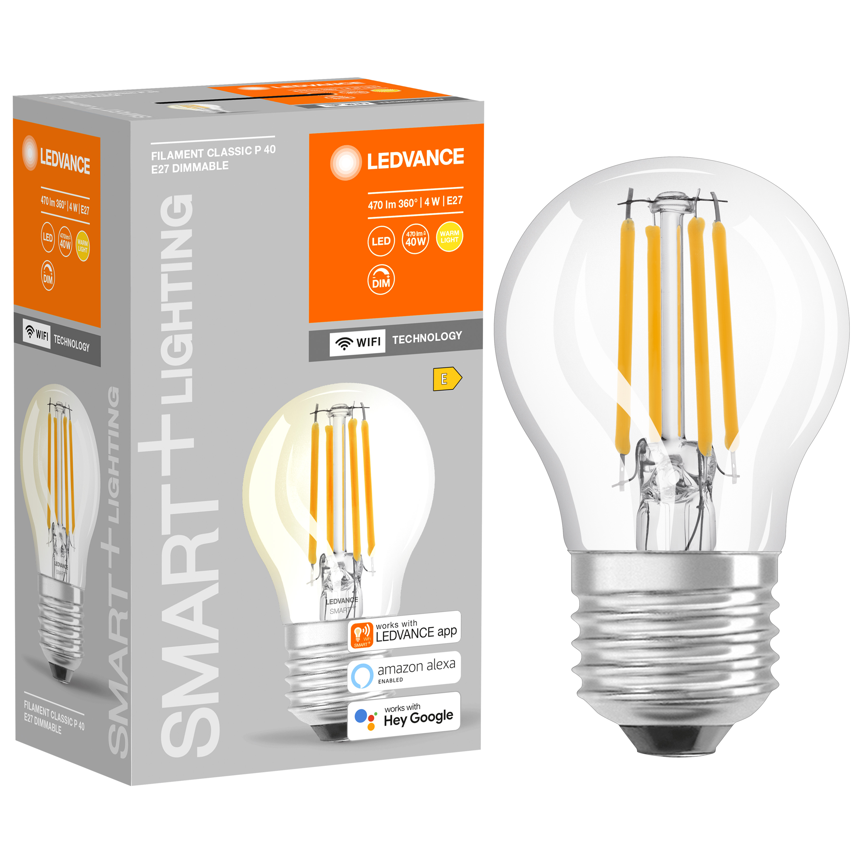 Żarówka Smart LED E27 4 W = 40 W 470 lm Ciepła biel DIM Ledvance ...