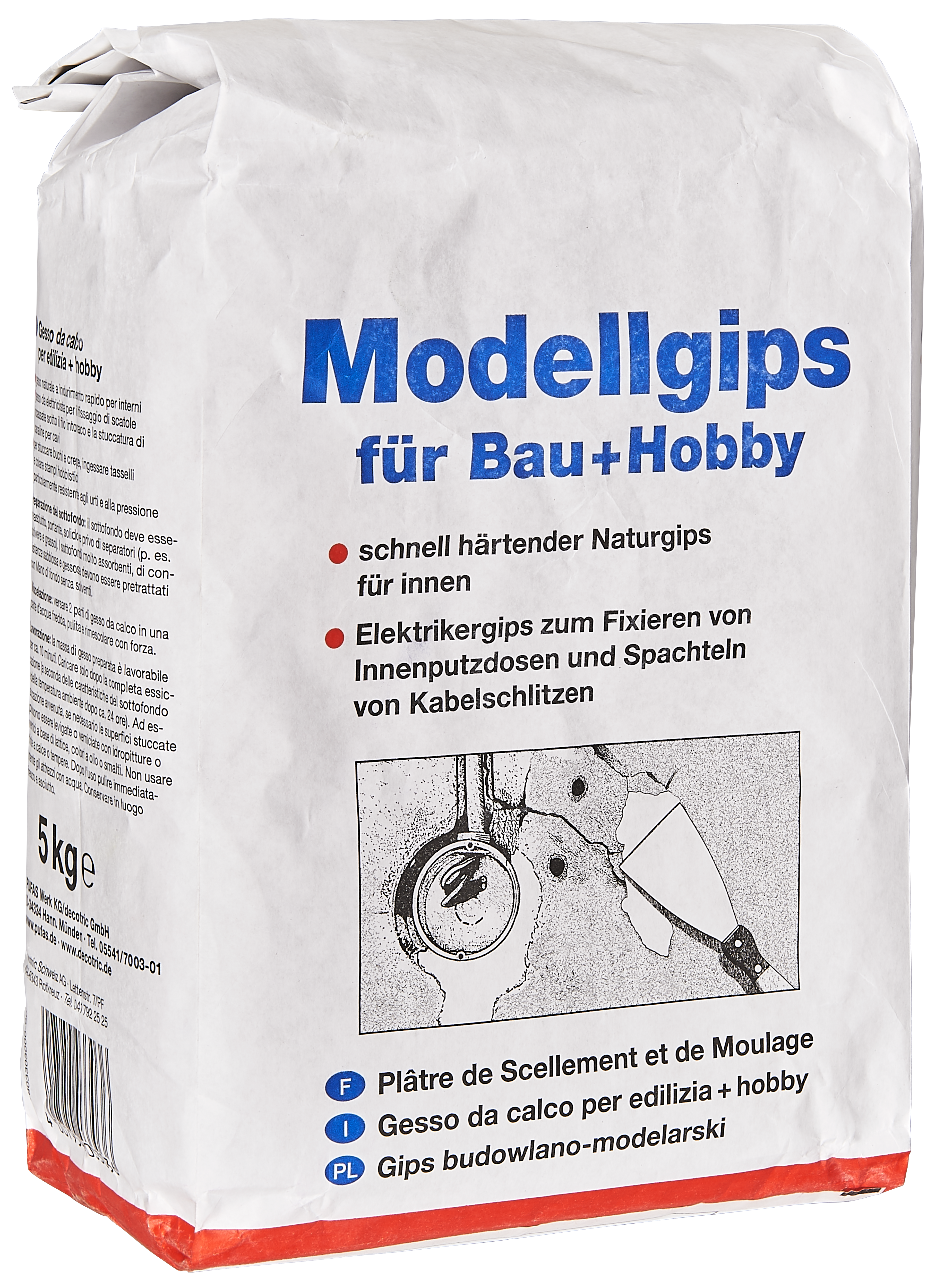 Gips szpachlowy Modellgips 5 kg Pufas - Leroy Merlin