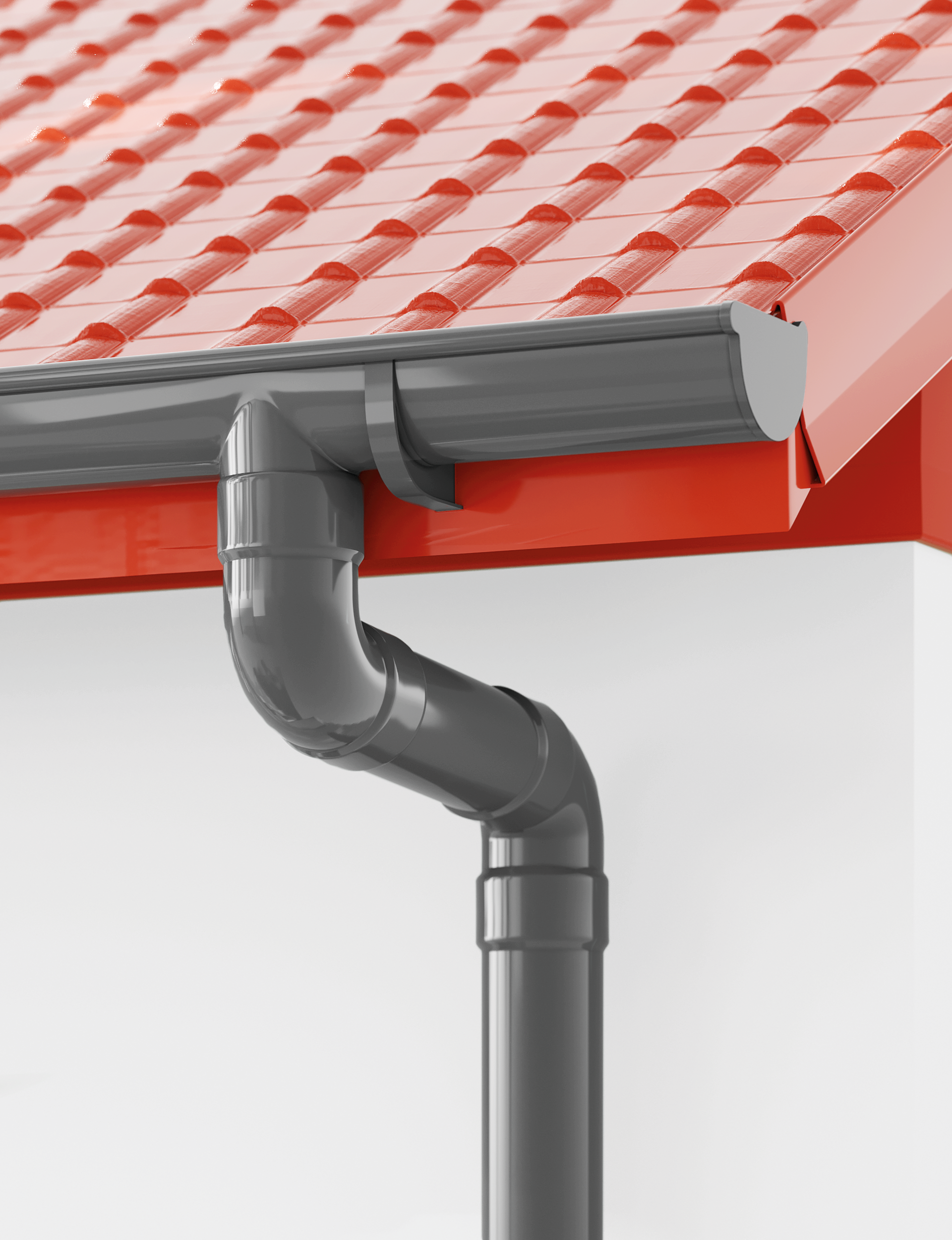 Rury, kolana, obejmy i zaślepki do systemów rynnowych