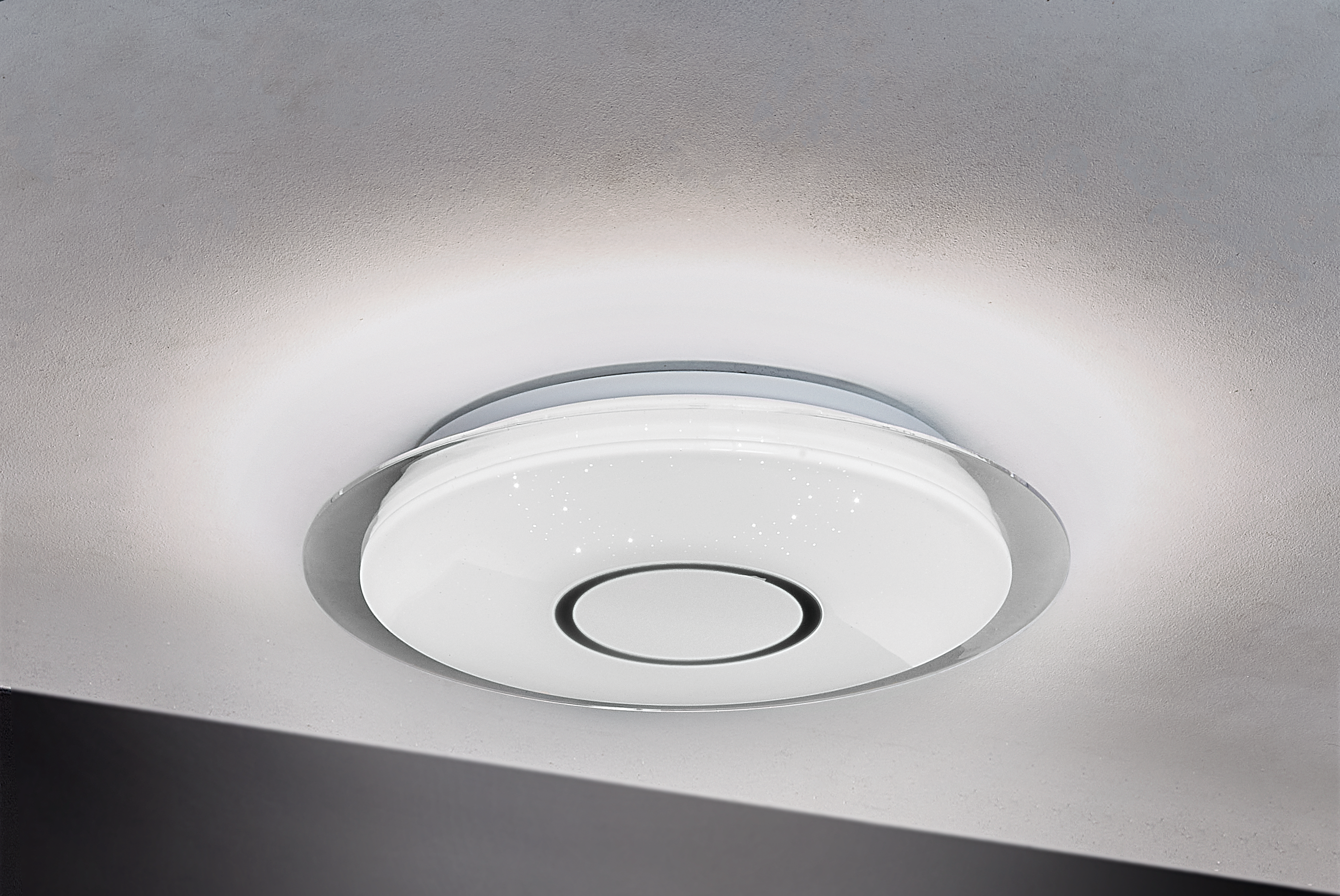 Plafón LED Vizzini INSPIRE 3200lm intensidad y luz regulable c/altavoz ...