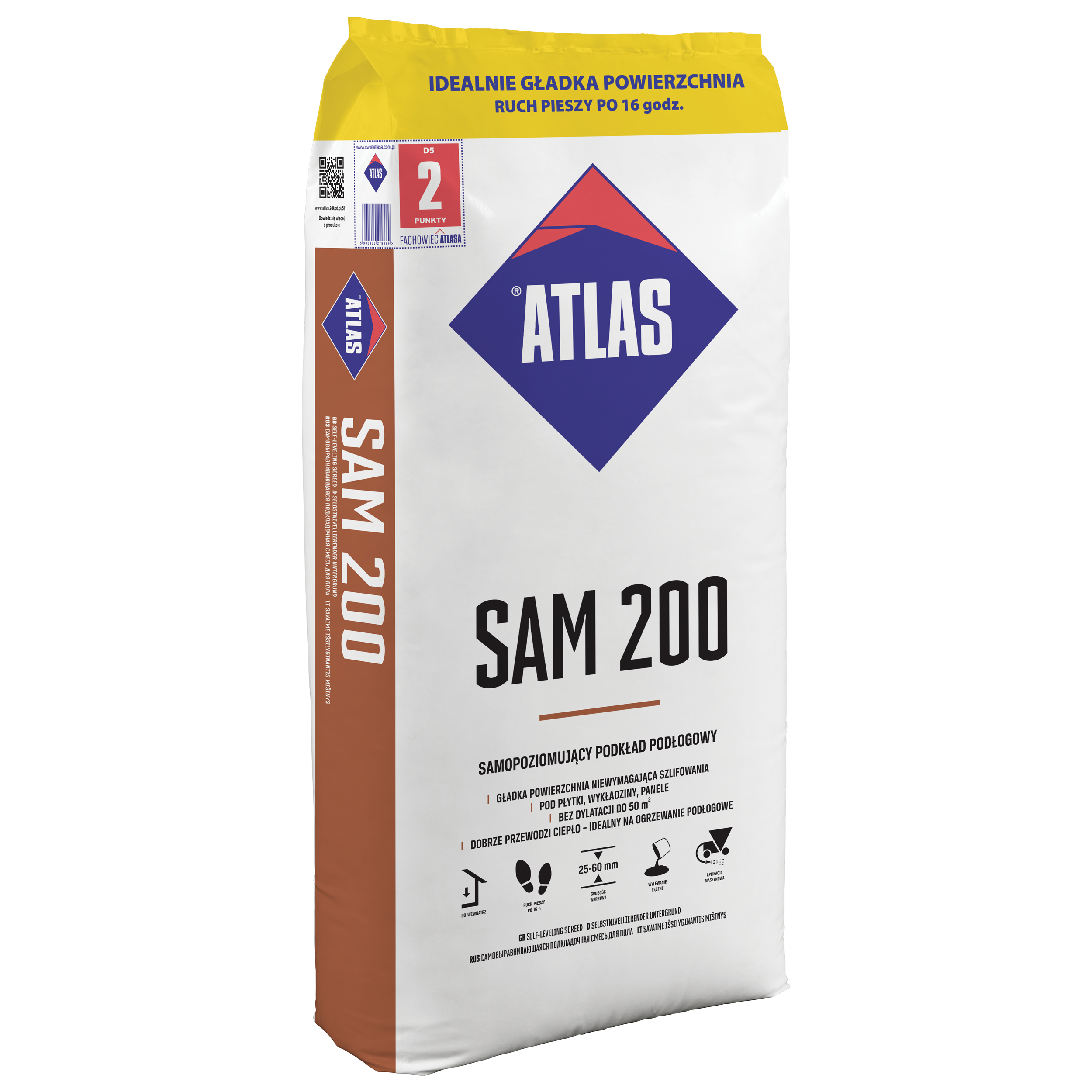 Masa samopoziomująca SAM 200 25 kg Atlas - Leroy Merlin