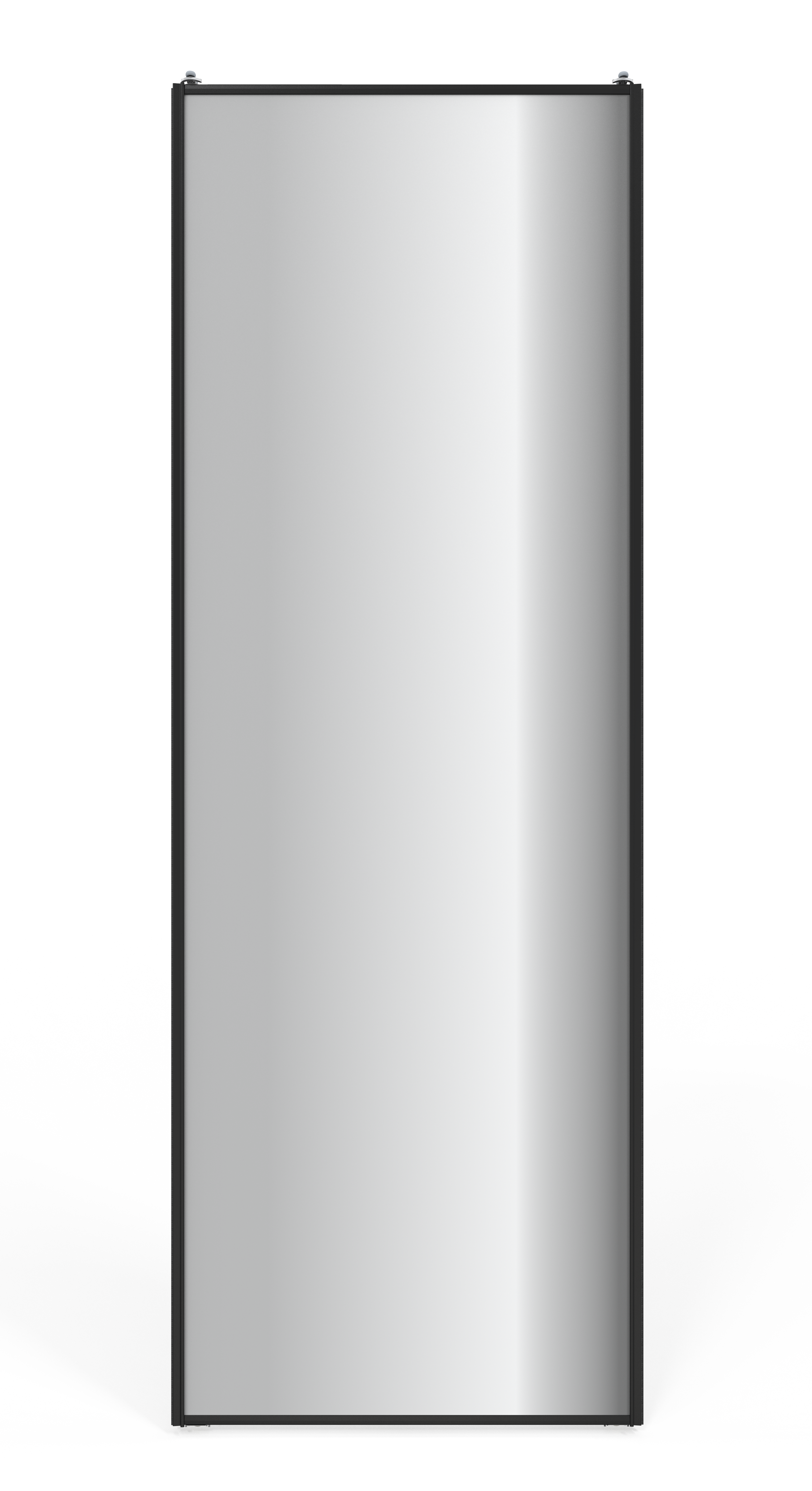 Drzwi przesuwne do szafy 98 cm z lustrem rama czarna Spaceo - Leroy Merlin