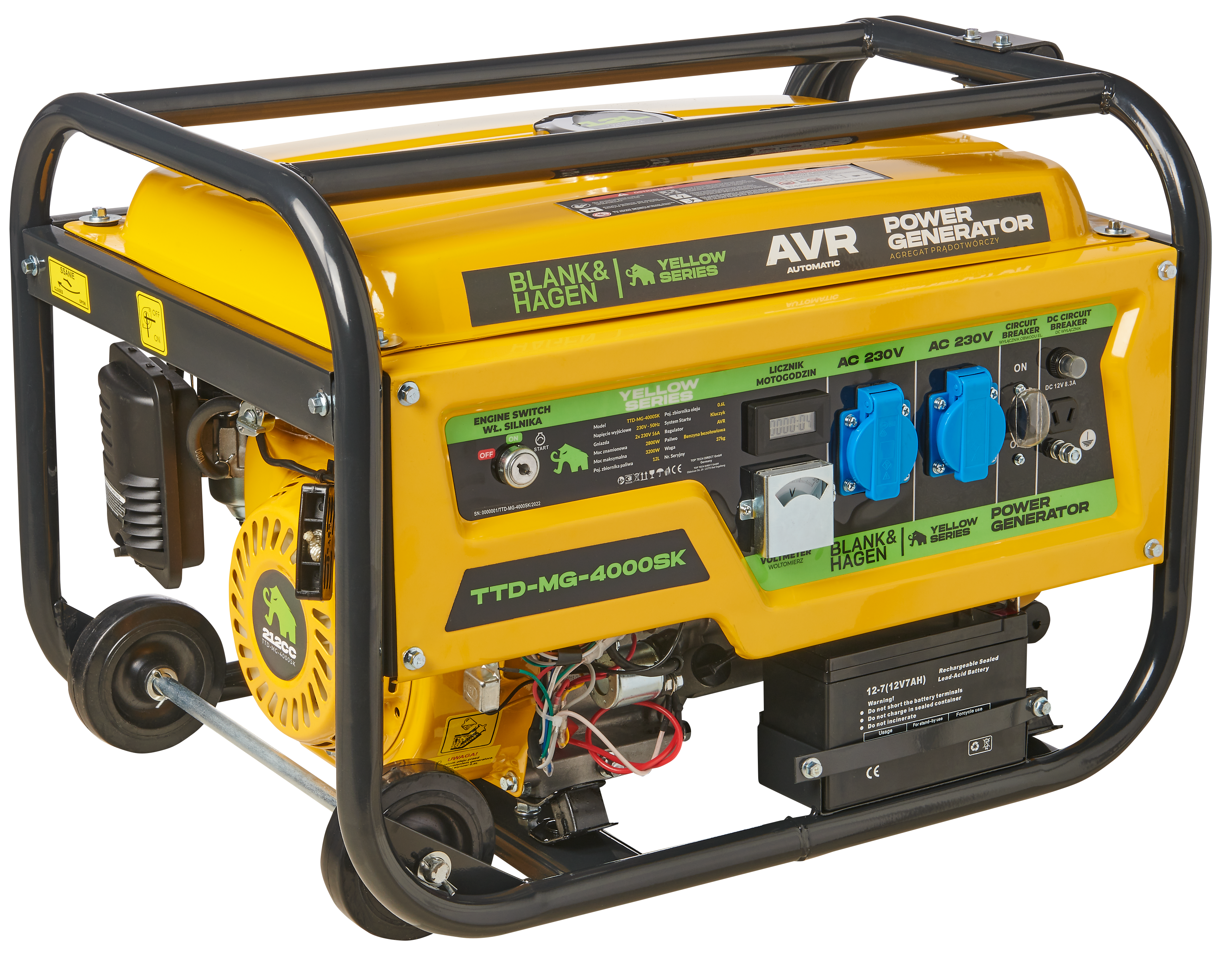 Agregat prądotwórczy 4000SK 230V 3.2 kW HAGEN - Leroy Merlin