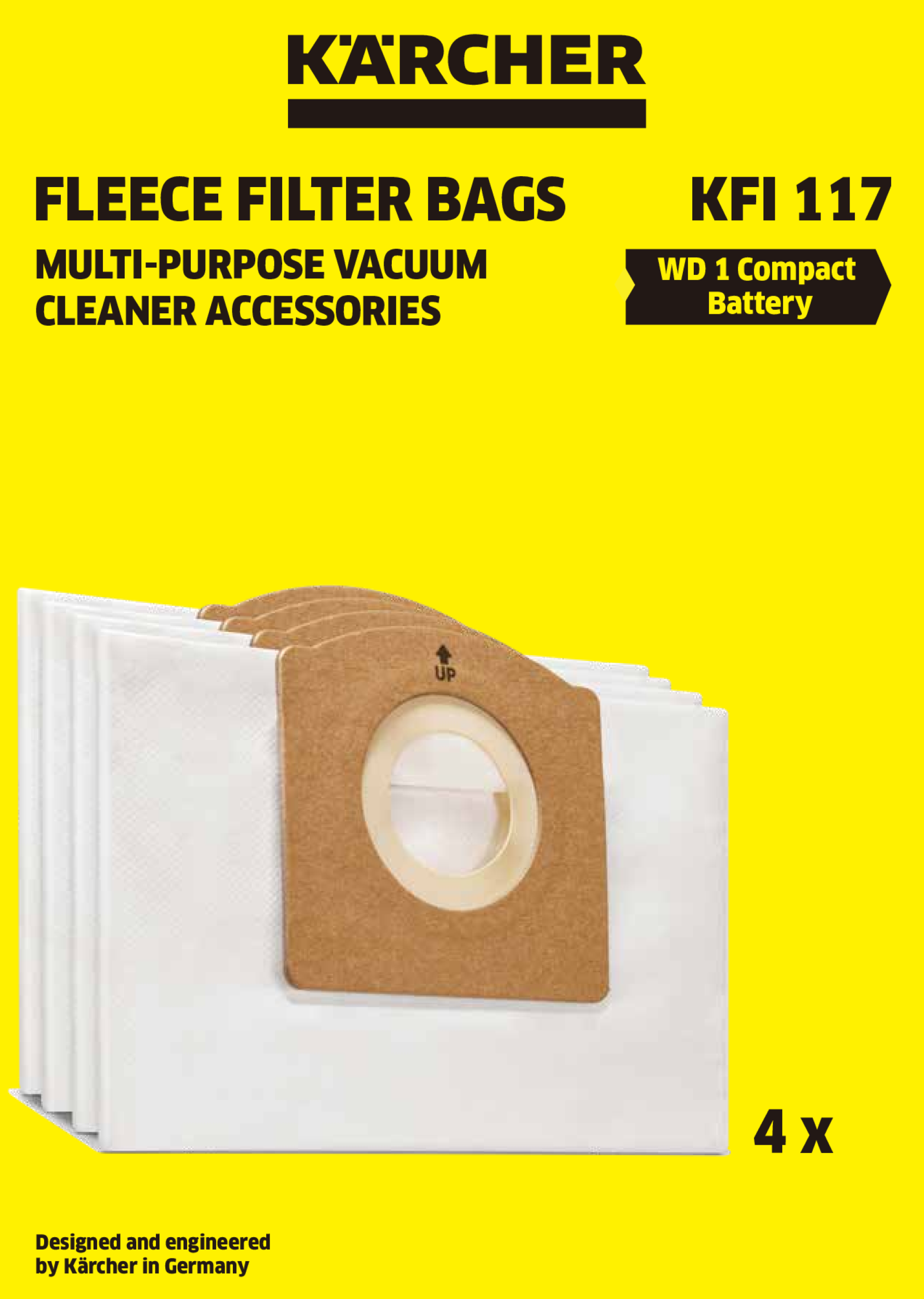 Worek do odkurzacza 0 l do mod. Karcher: WD 1 Compact Battery i WD 1 ...