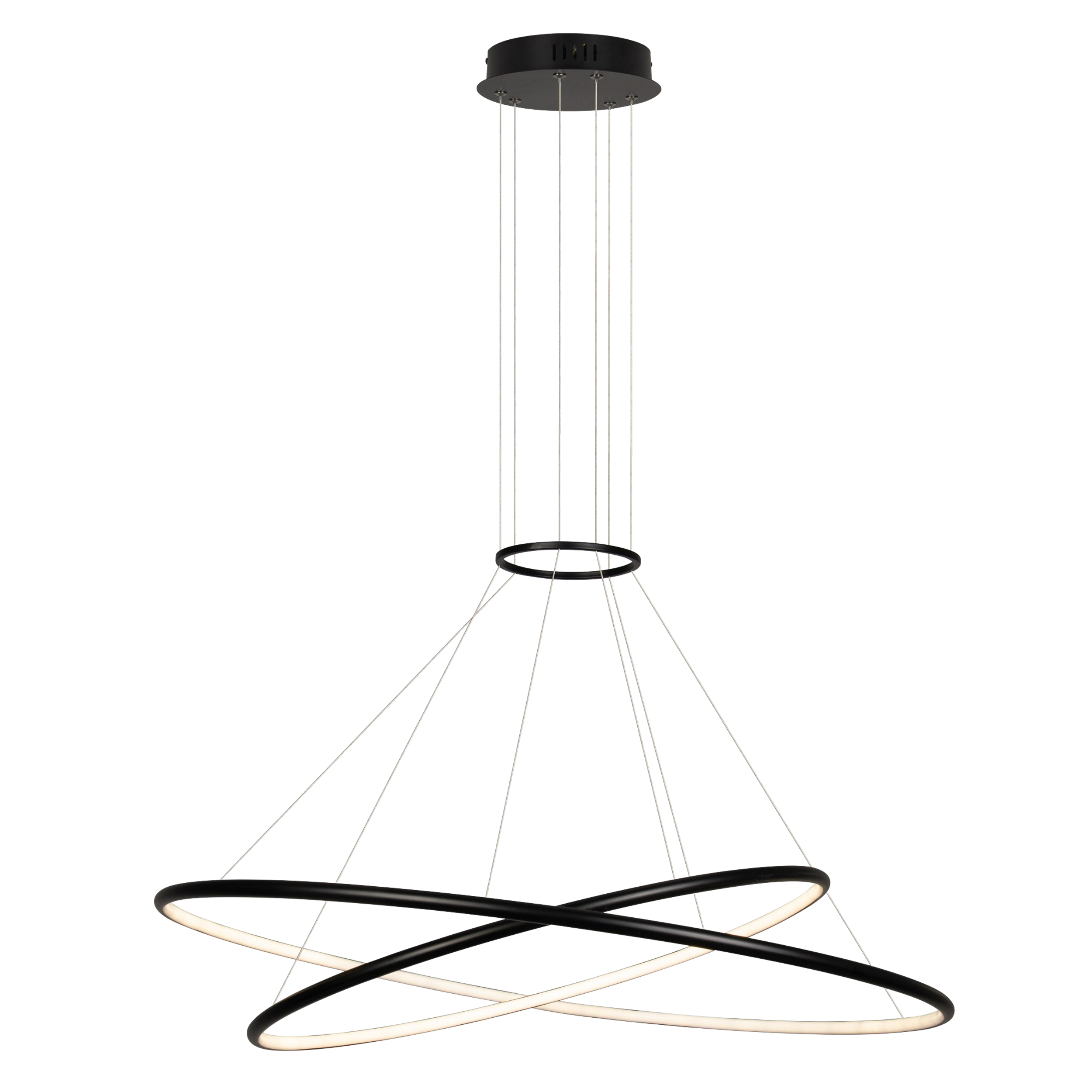 Lampa wisząca Halifax czarna 2700 lm LED - Leroy Merlin