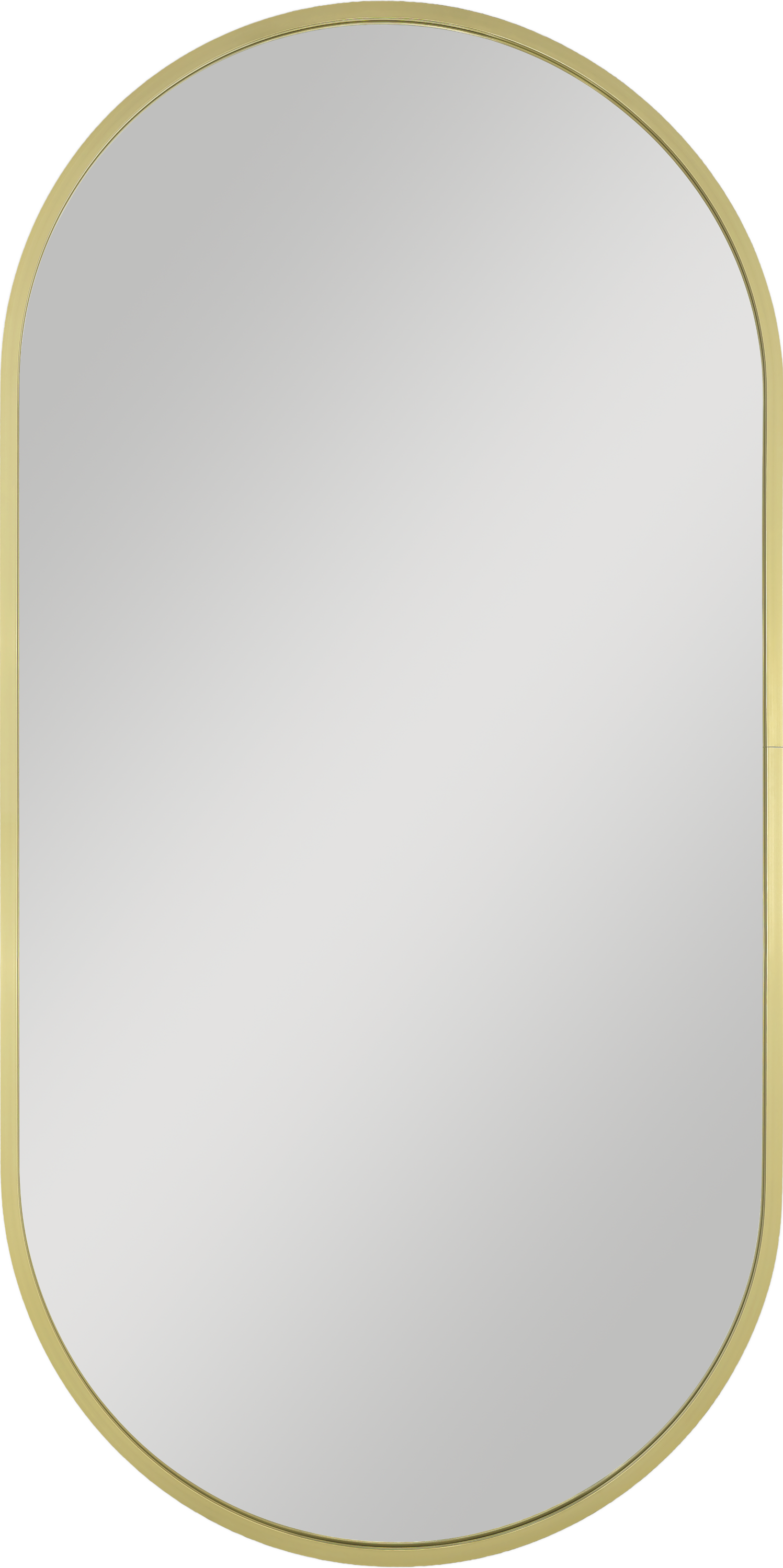 Lustro łazienkowe bez oświetlenia Joy Gold 50 x 100 Dubiel Vitrum ...