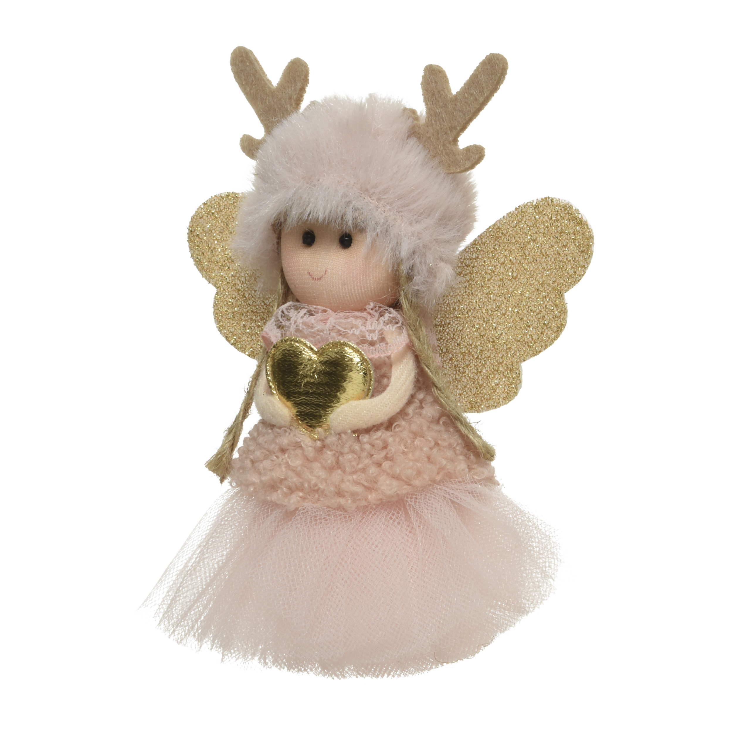 Zawieszka aniołek 12cm biało-różowa różne wzory - Leroy Merlin
