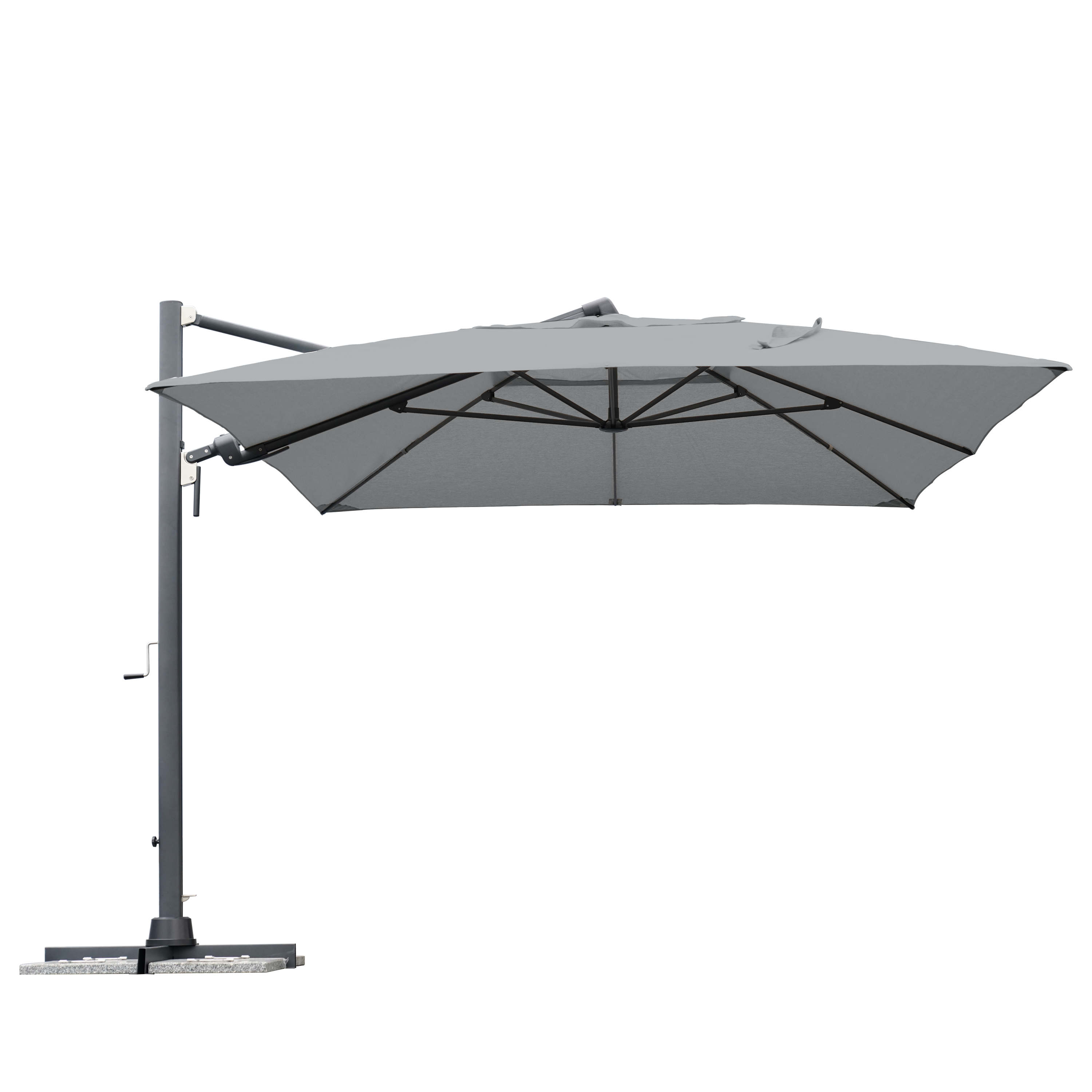 Parasol NATERIAL Sombra gris rectangulaire | Leroy Merlin