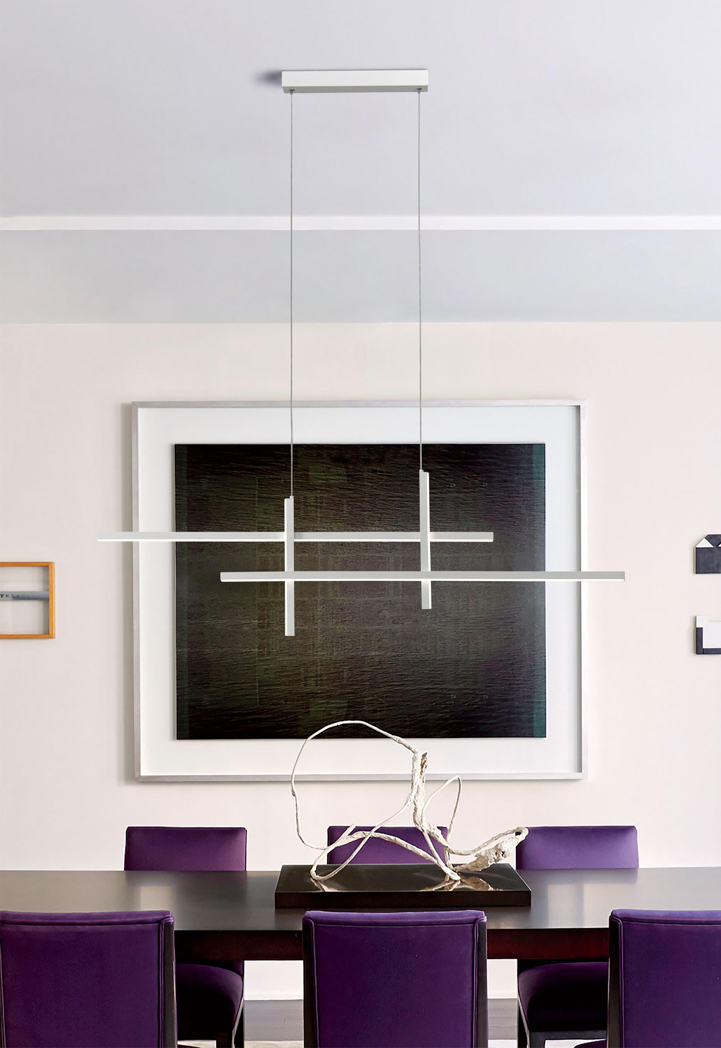 Lampadario LED design Trinidad bianco, luce con 3 temperature di colore ...