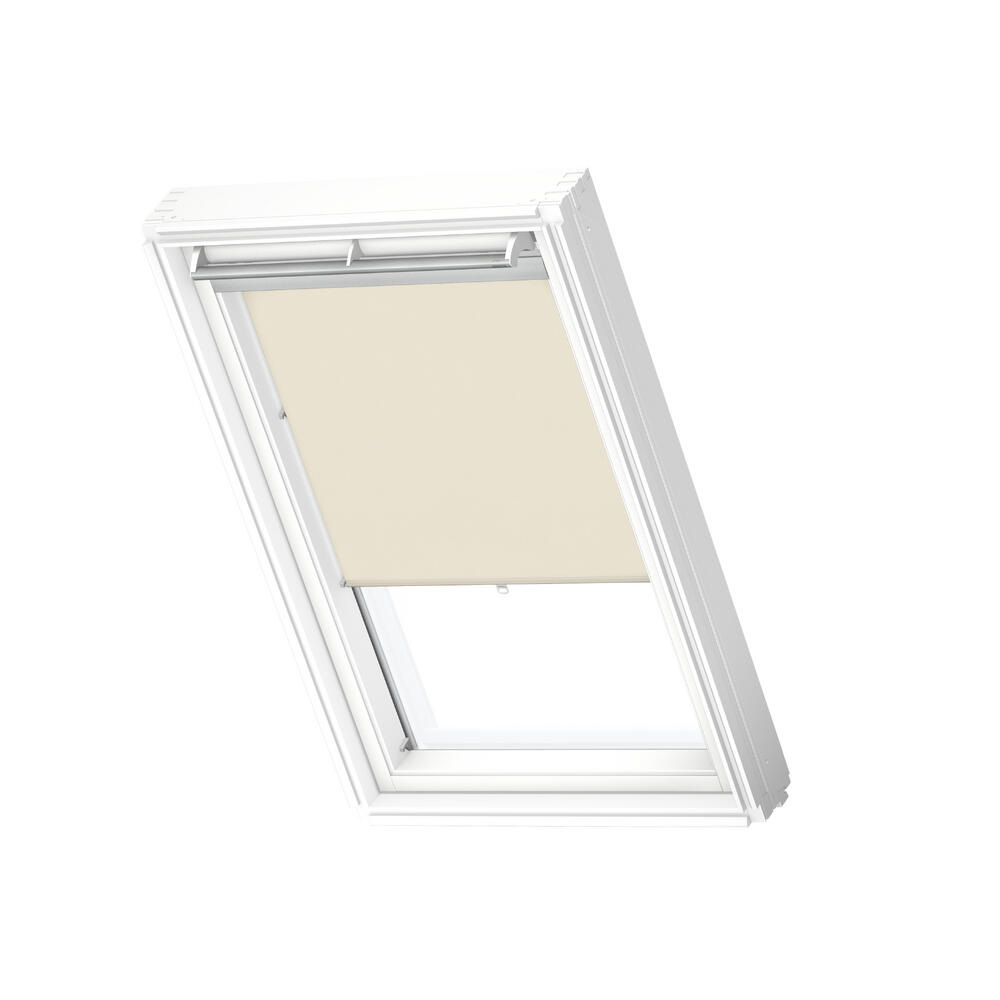 Store fenêtre de toit VELUX rideau manuel beige RHL SK00 , cadre gris ...