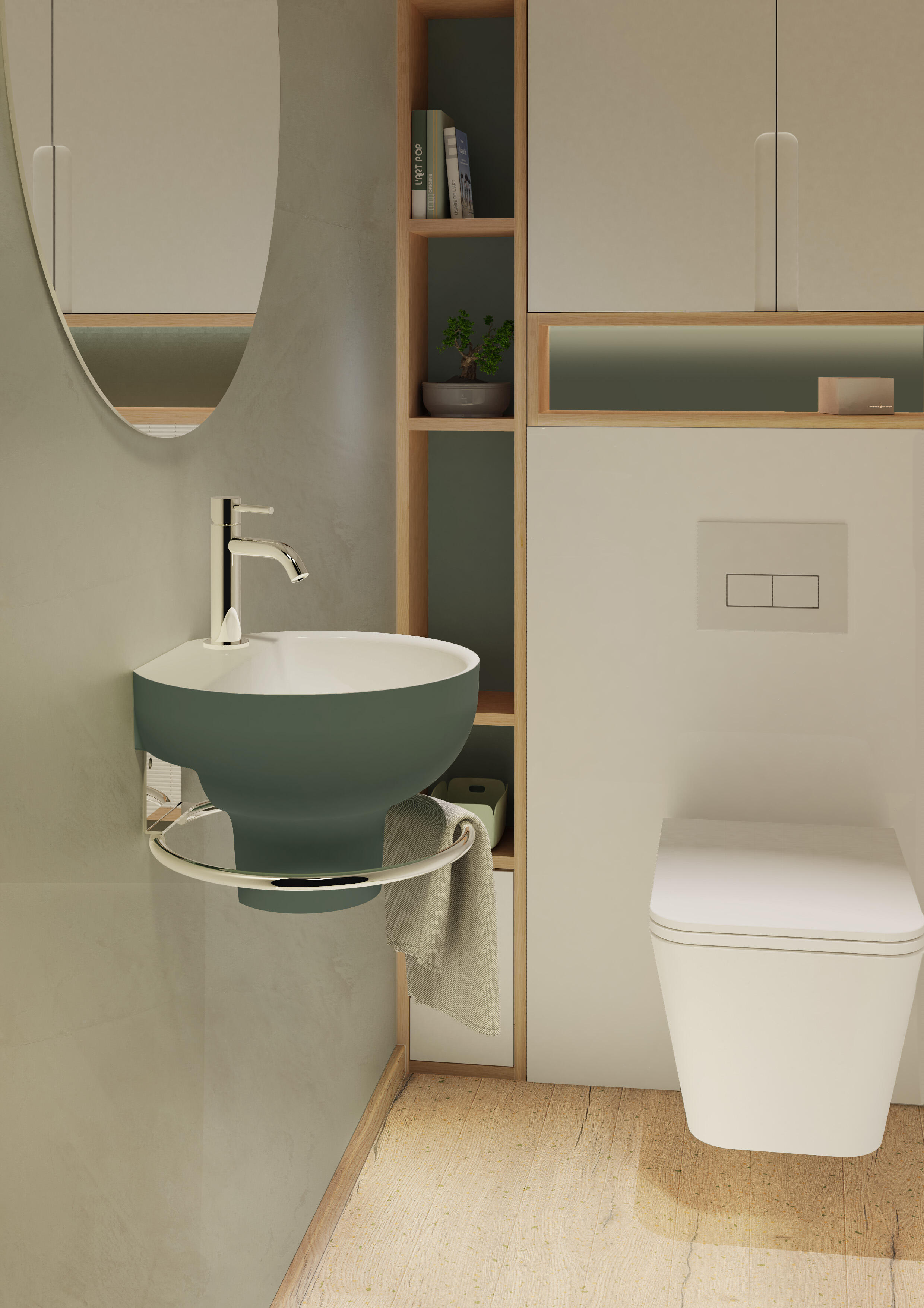 Lave mains solid surface rond Toundra l.32 x P.32 cm, Osaka | Leroy Merlin