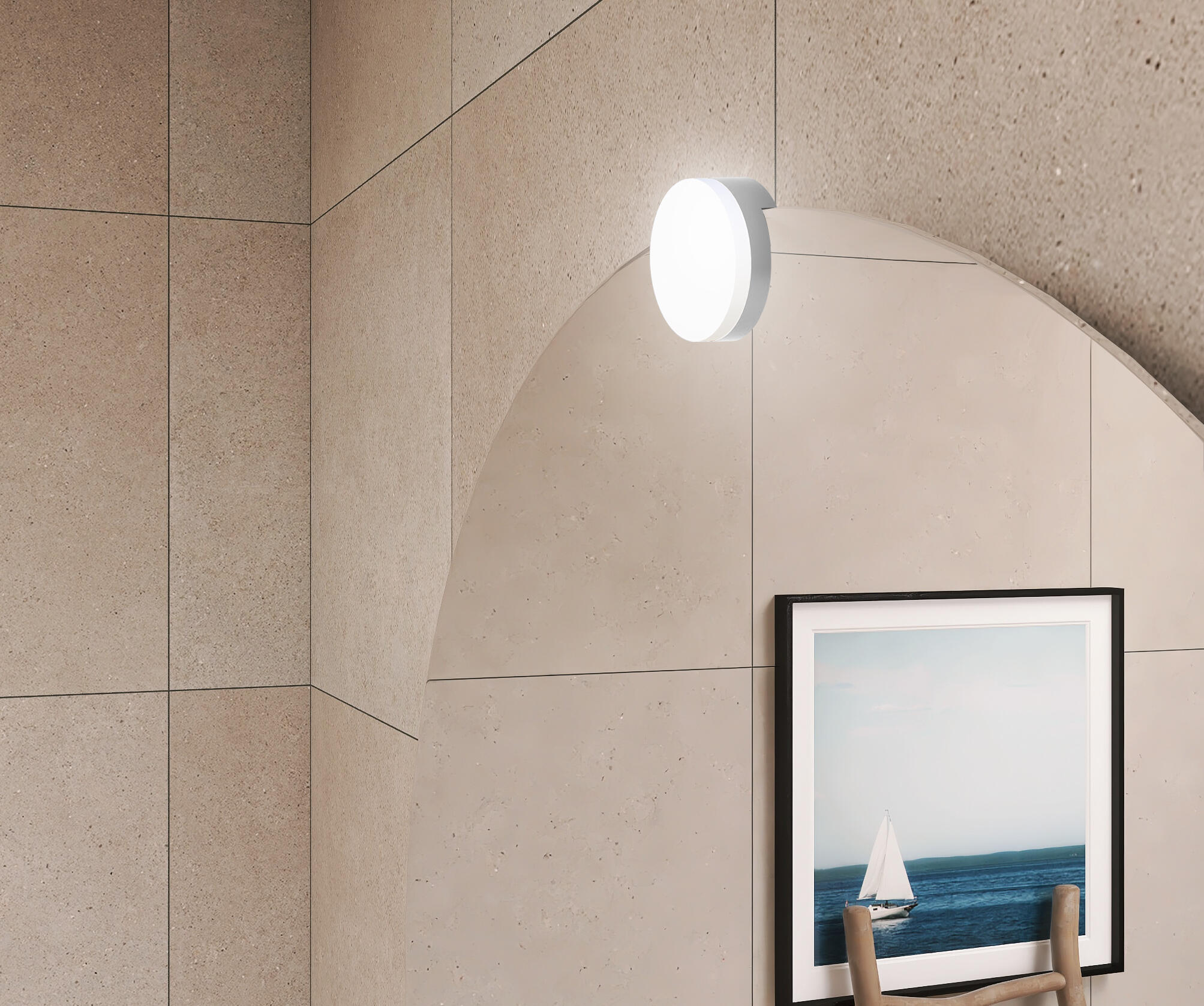 Spot pour miroir, l.7.5 x H.7.5 cm Astro | Leroy Merlin