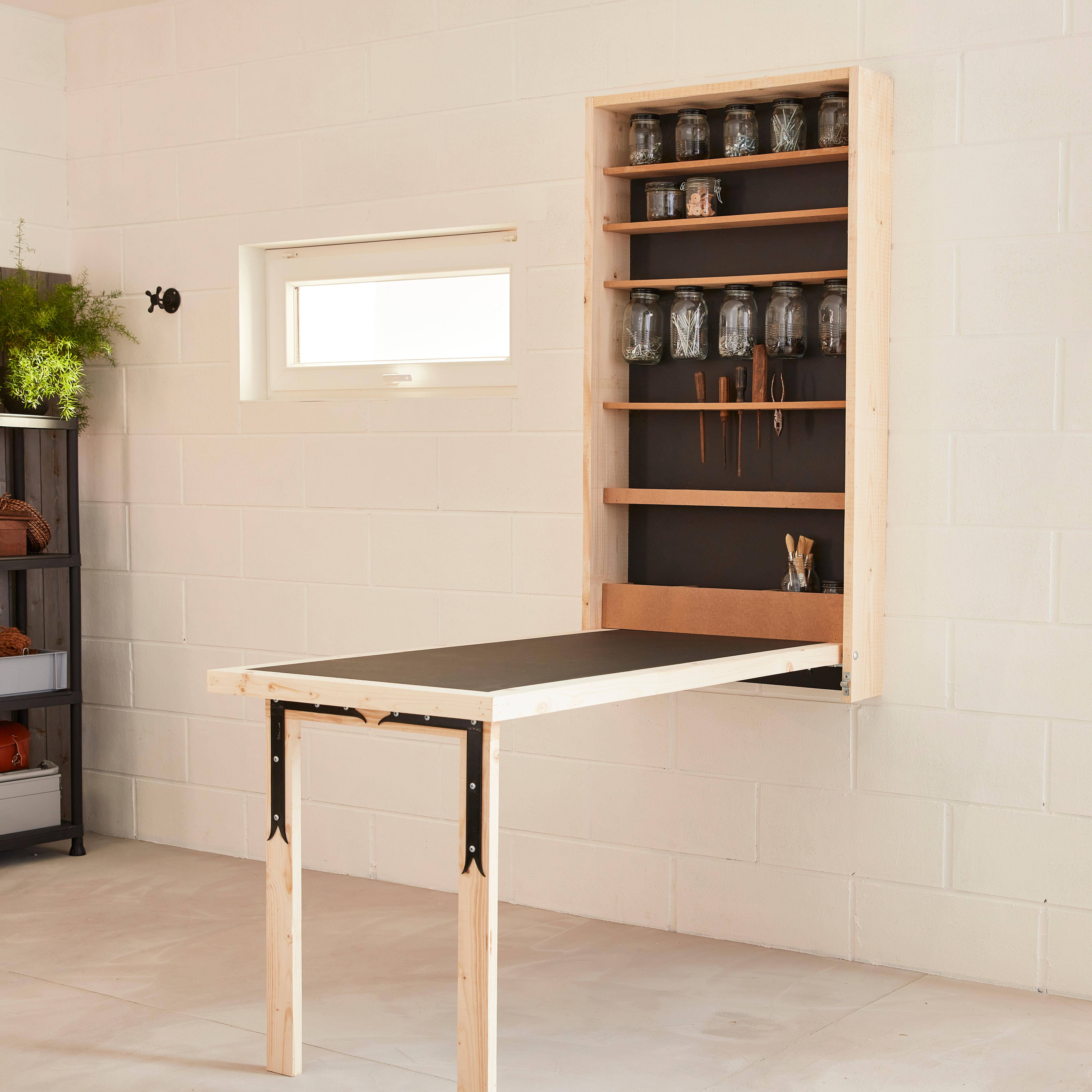 Fabriquer un établi rabattable | Leroy Merlin