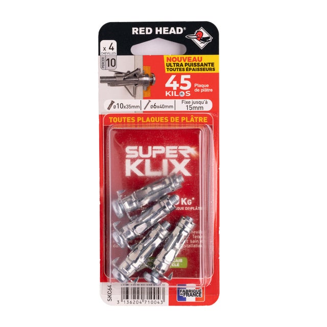 Cheville pour plaque de plâtre | Leroy Merlin