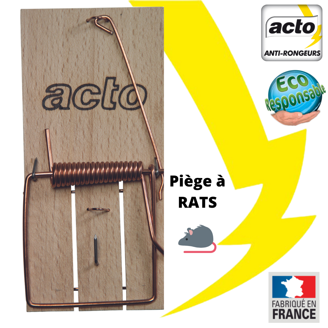 TAPETTE A RAT AVEC SOCLE EN BOIS | Leroy Merlin