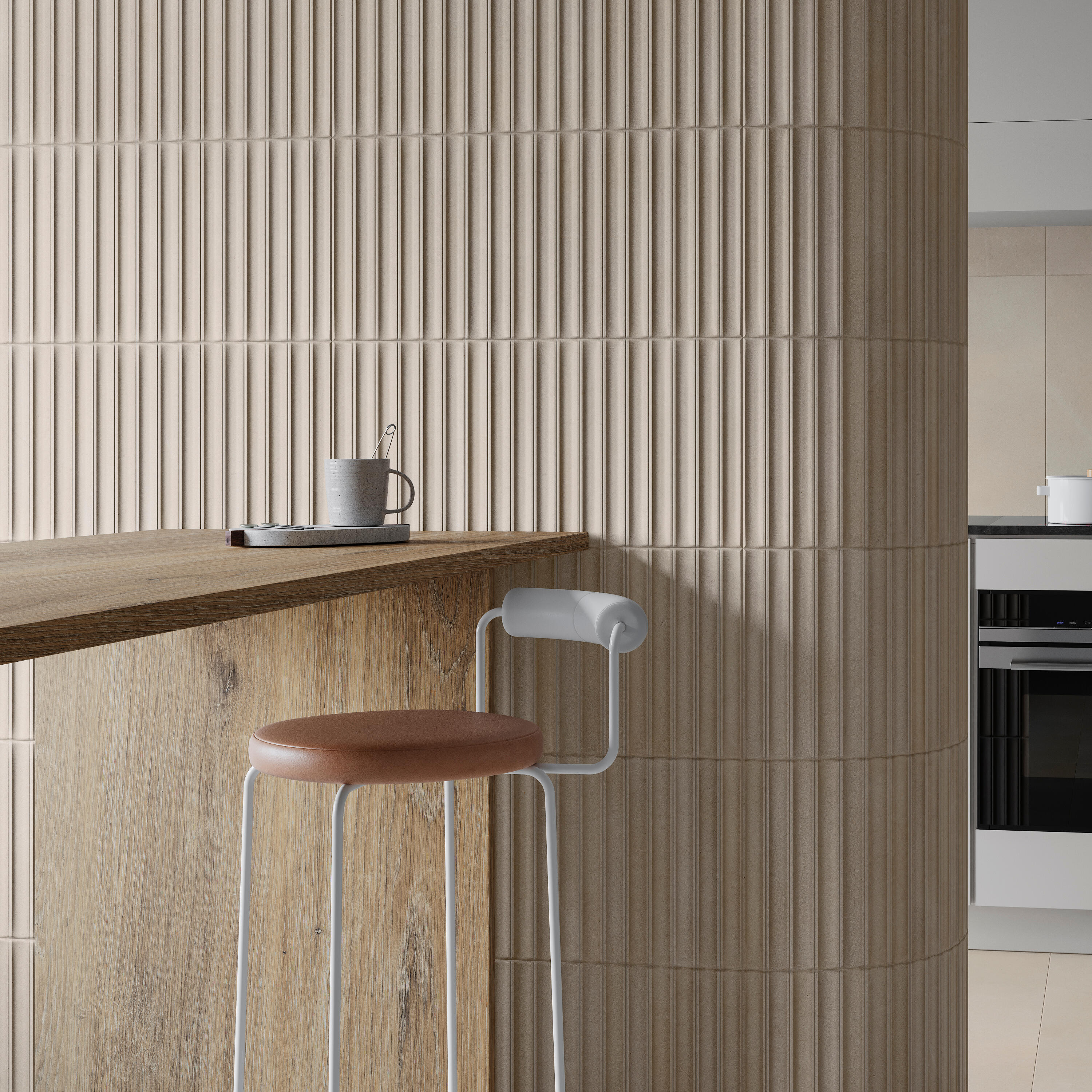 Listel Galbe beige, l.3.2 x L.32 cm | Leroy Merlin