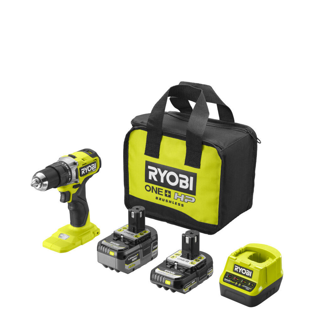 Perceuse à percussion 18 V RYOBI Rpd18c-242s, 54 Nm + 2 batteries 1x2Ah, 1x4Ah | Leroy Merlin