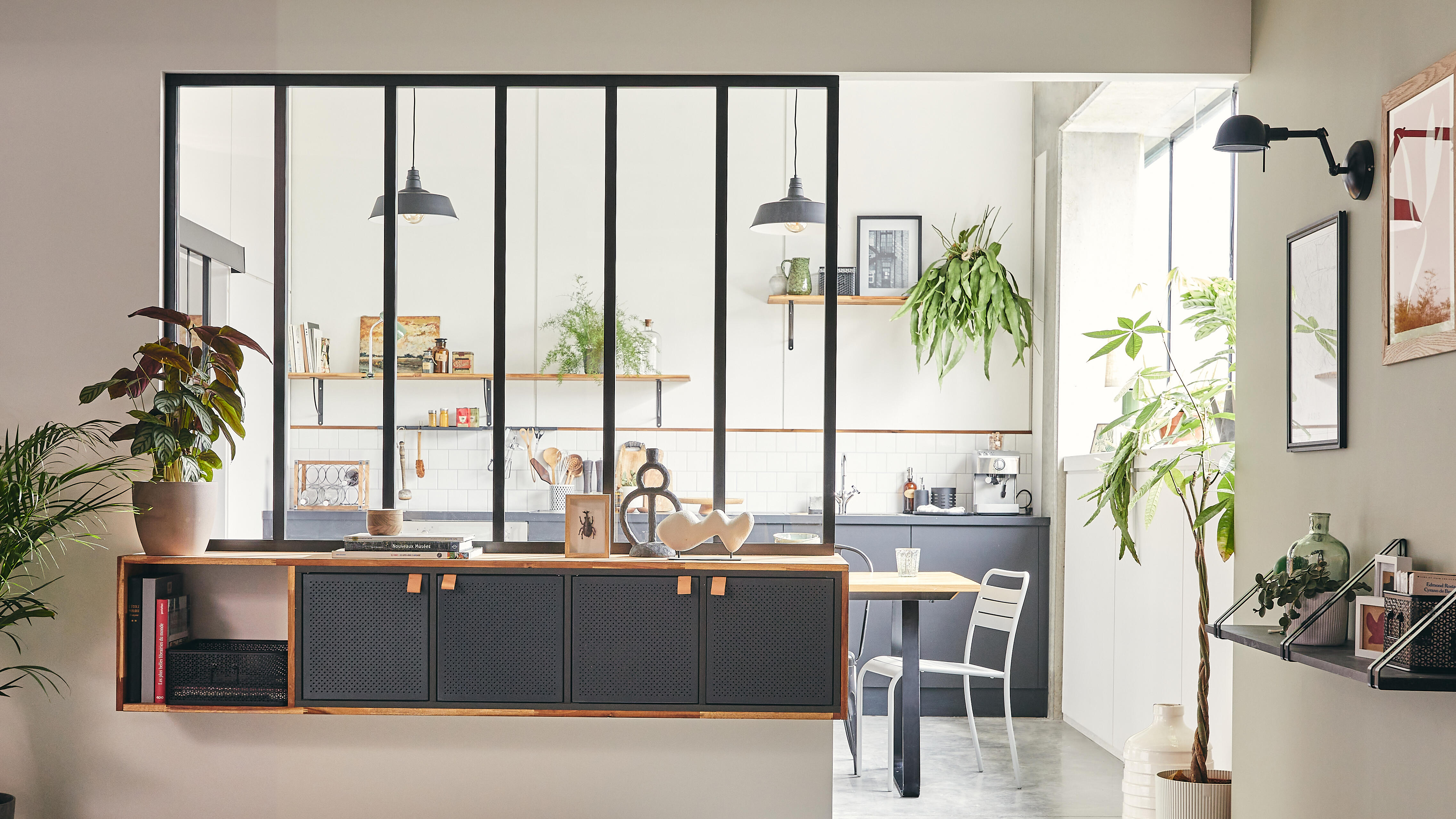 La verrière d’atelier abrite la cuisine | Leroy Merlin
