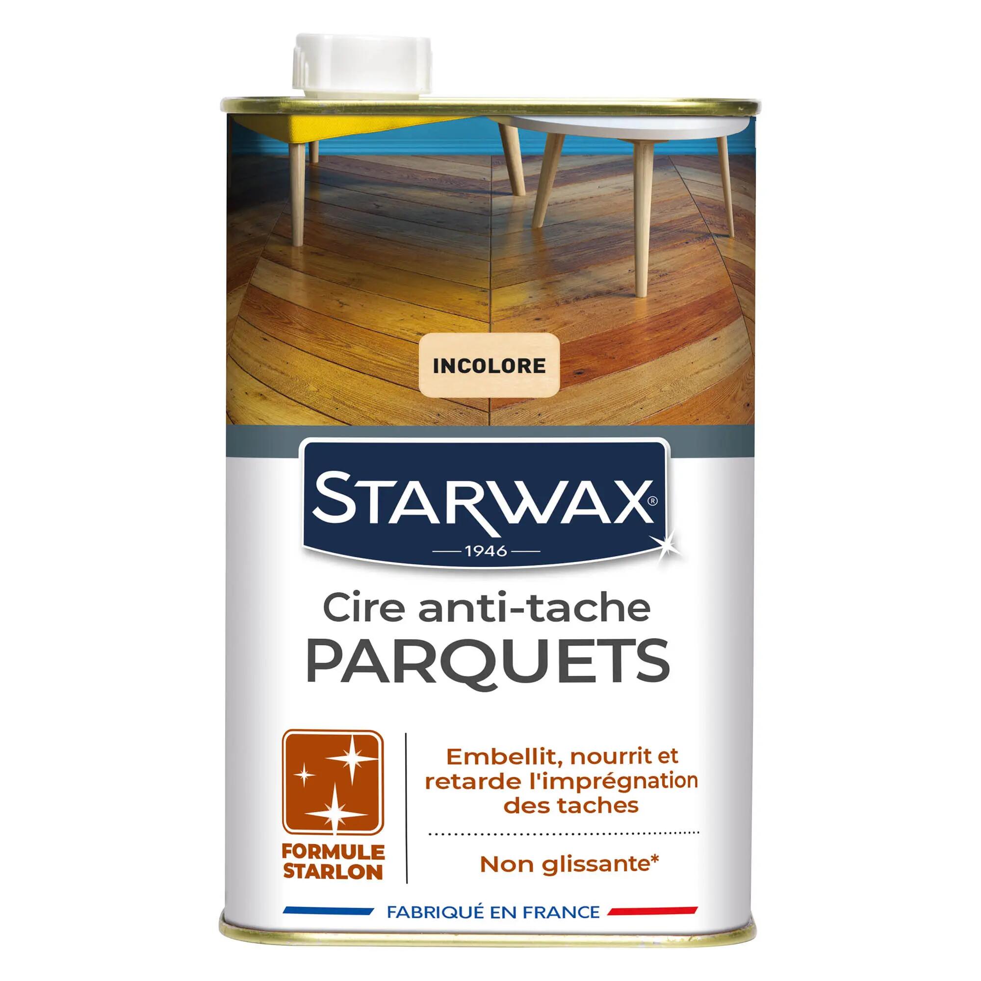 Cire parquet bois STARWAX Anti-tache, incolore, 1L | Leroy Merlin
