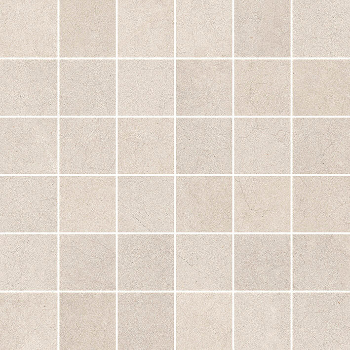 Azulejo mosaico gres esmaltado Core efecto cemento beige 30x30 cm | Leroy Merlin