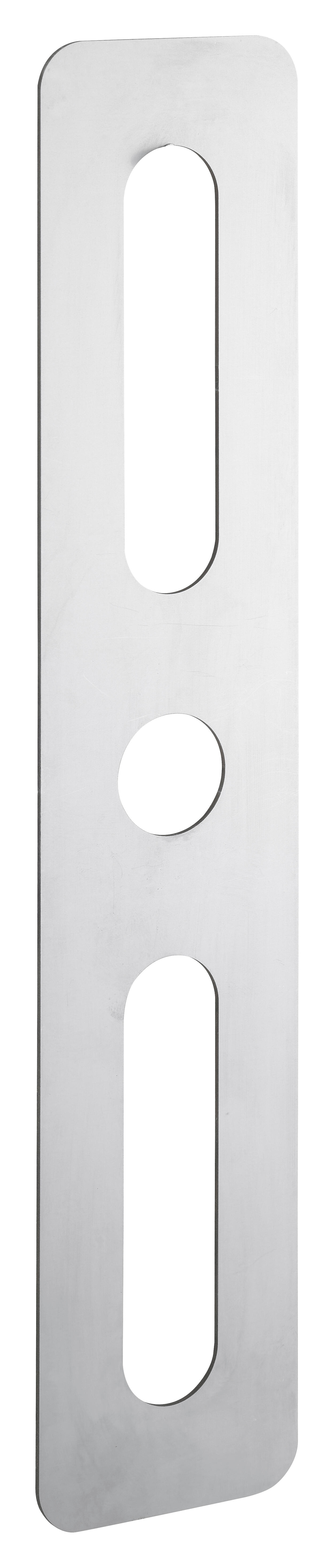 Plaque de propreté rectangulaire pour poignée INTELOCK inox brossé l.6 ...