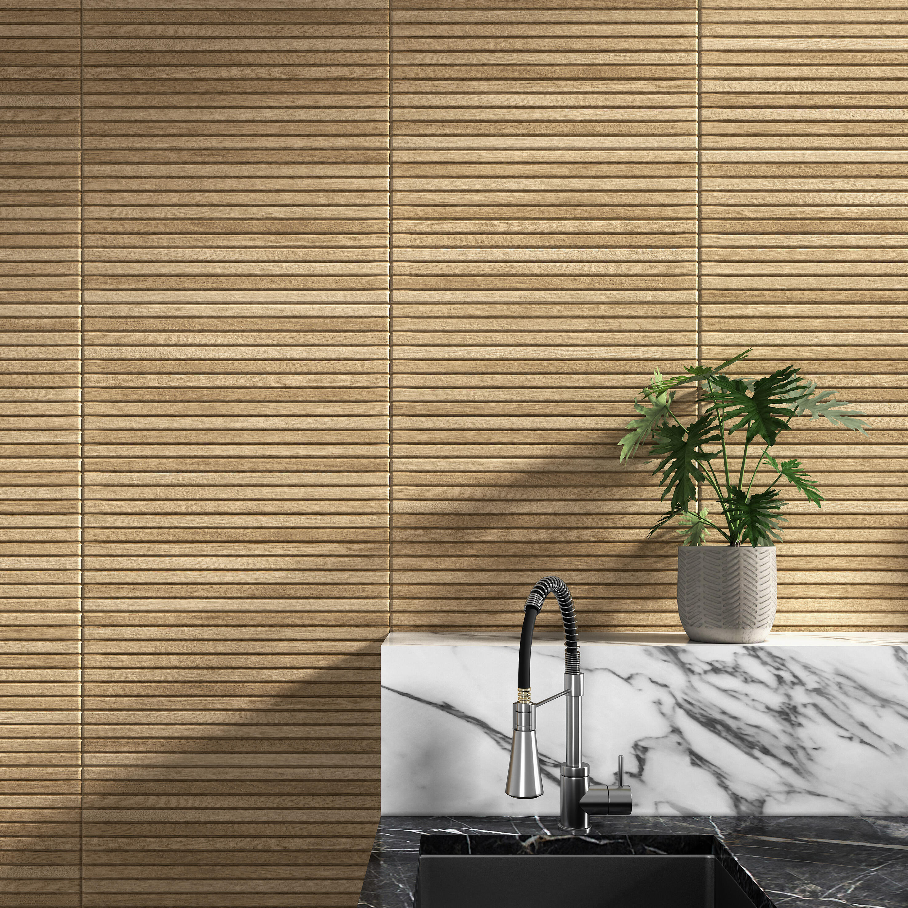 Carrelage mural effet bois naturel clair mat l.31 x L.61 cm Octobre ...