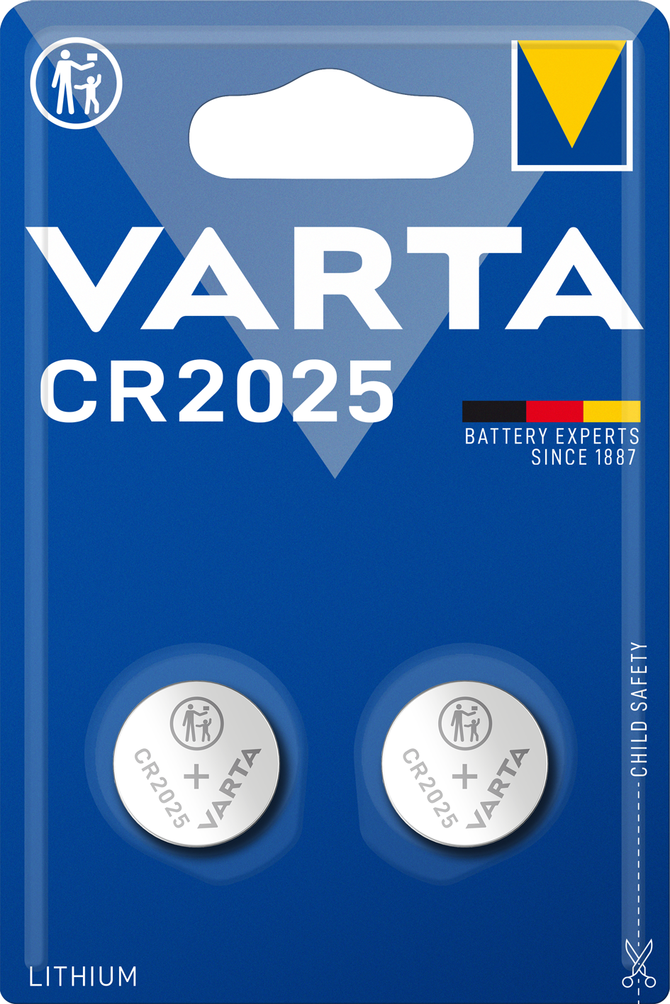 Lot de 2 piles lithium cr2025/dl2025 Piles boutons, 3 V, VARTA | Leroy ...