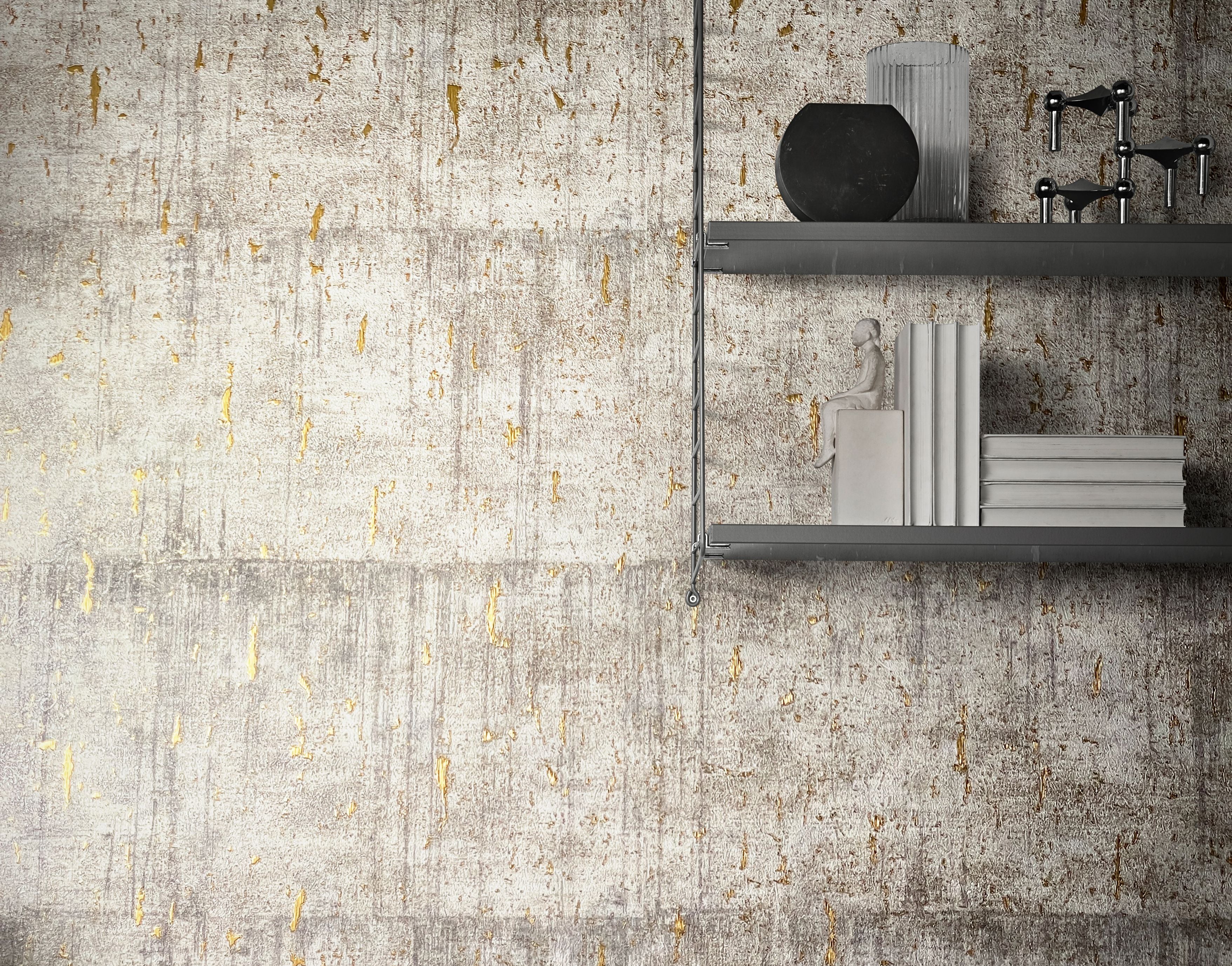 Papier peint intissé Opulence béton beige | Leroy Merlin