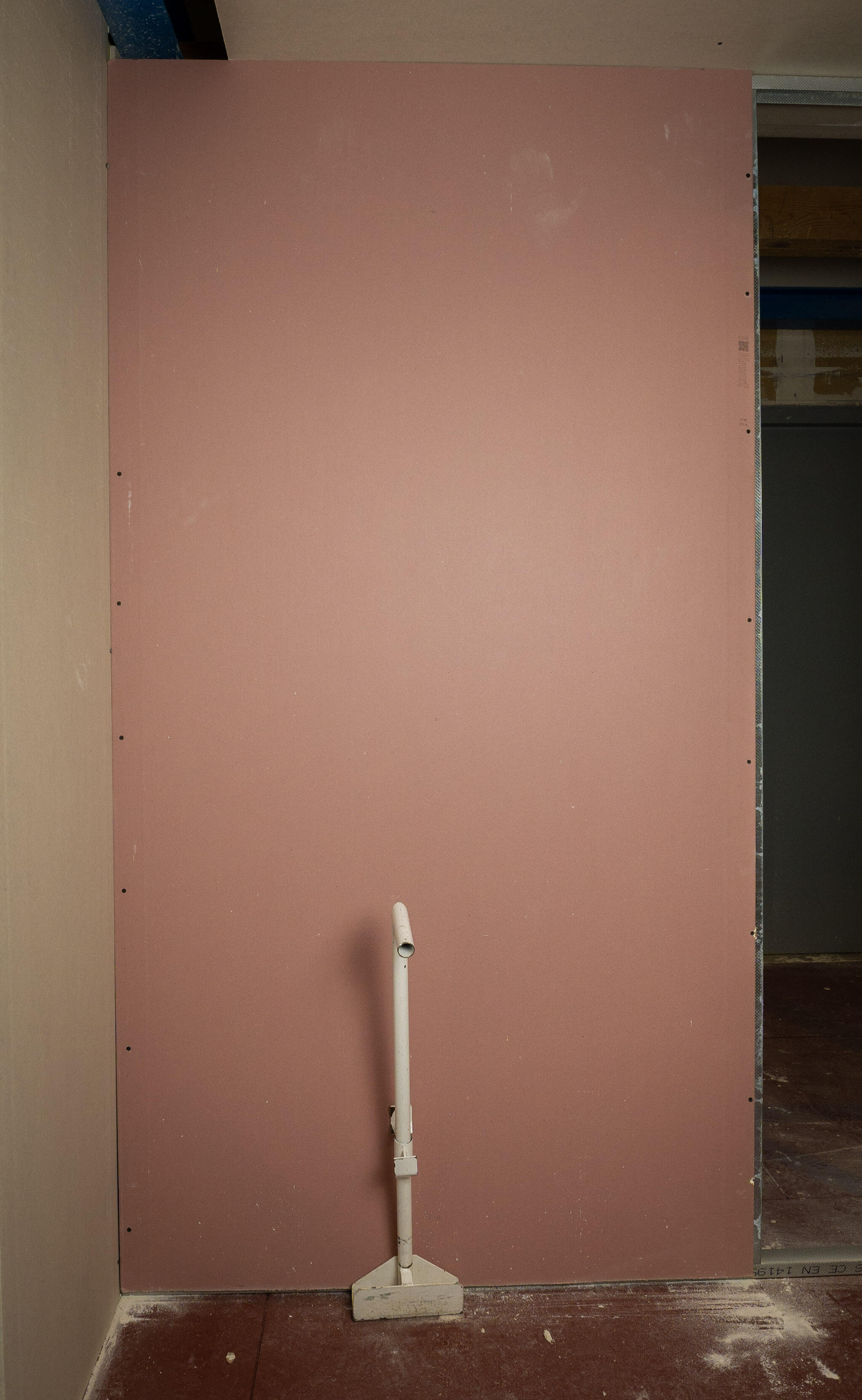 Plaque de plâtre BA 13 ignifuge feu rose A2 S1 D0 L.250 x l.120 cm NF ...