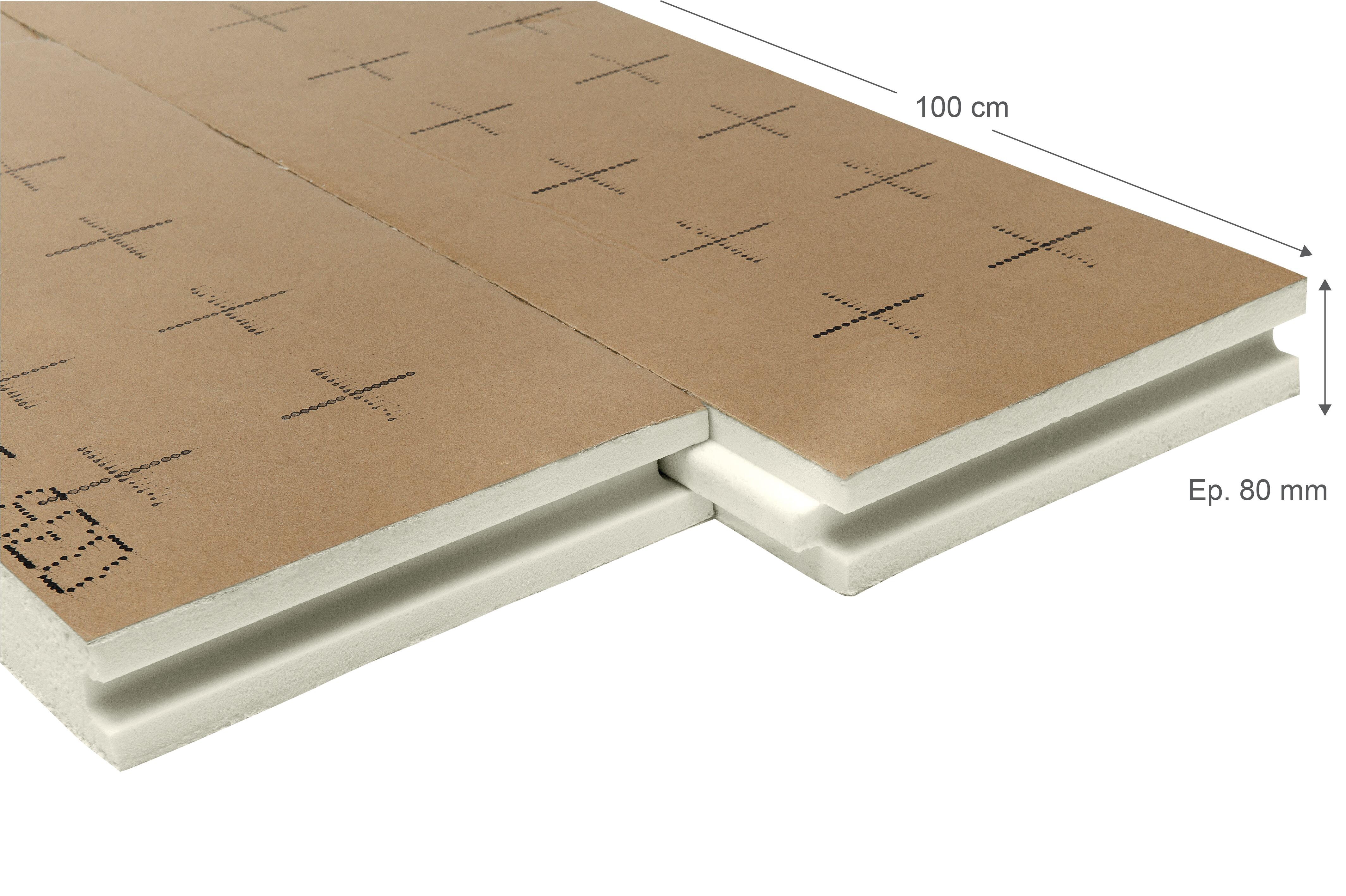 Isolant en polyuréthane SOPREMA, R=3.7, Ep.80mm,1.2x1m | Leroy Merlin