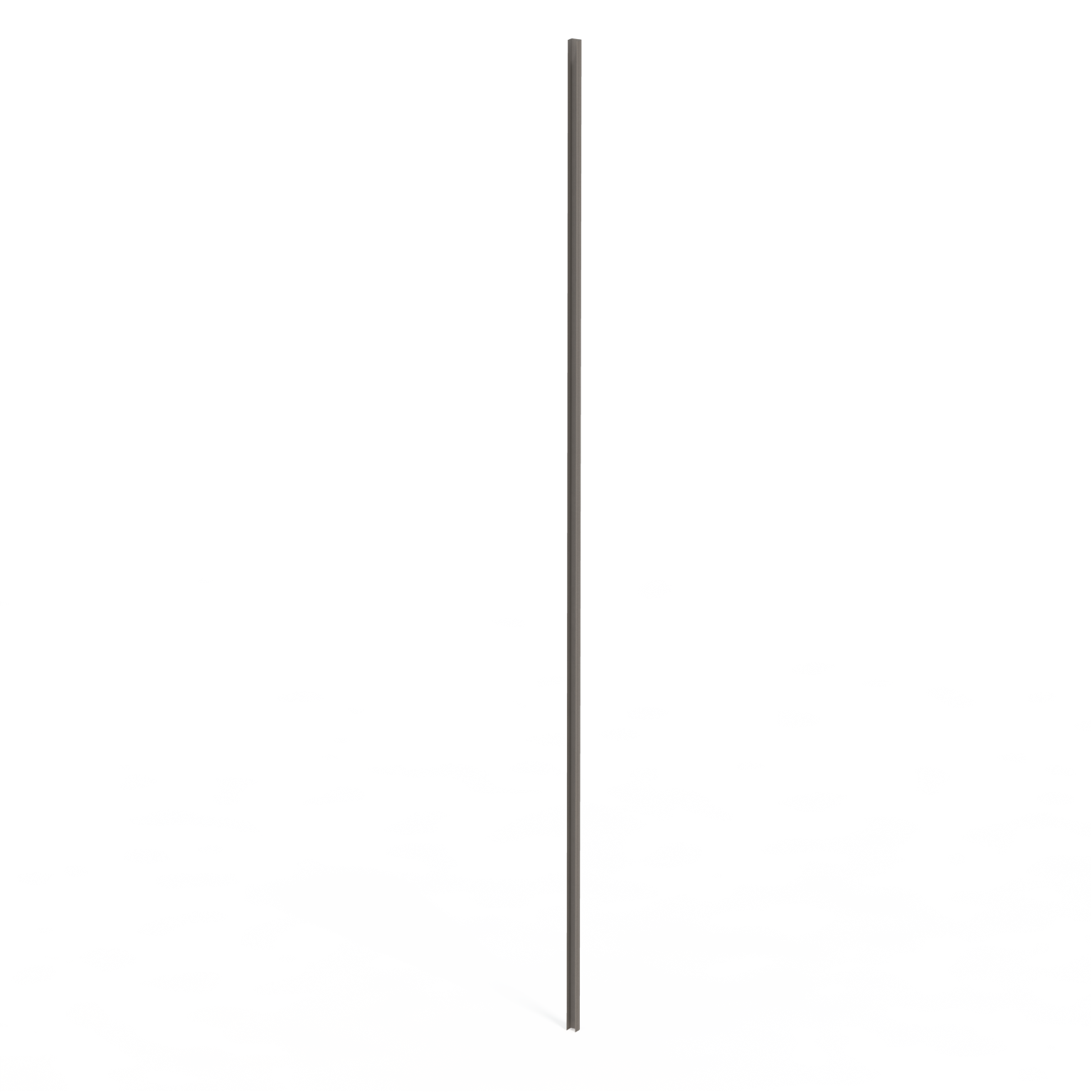 Closoir pour poteau alu Klos up! gris sablé, H.230 x l.2.5 x P.2 cm ...