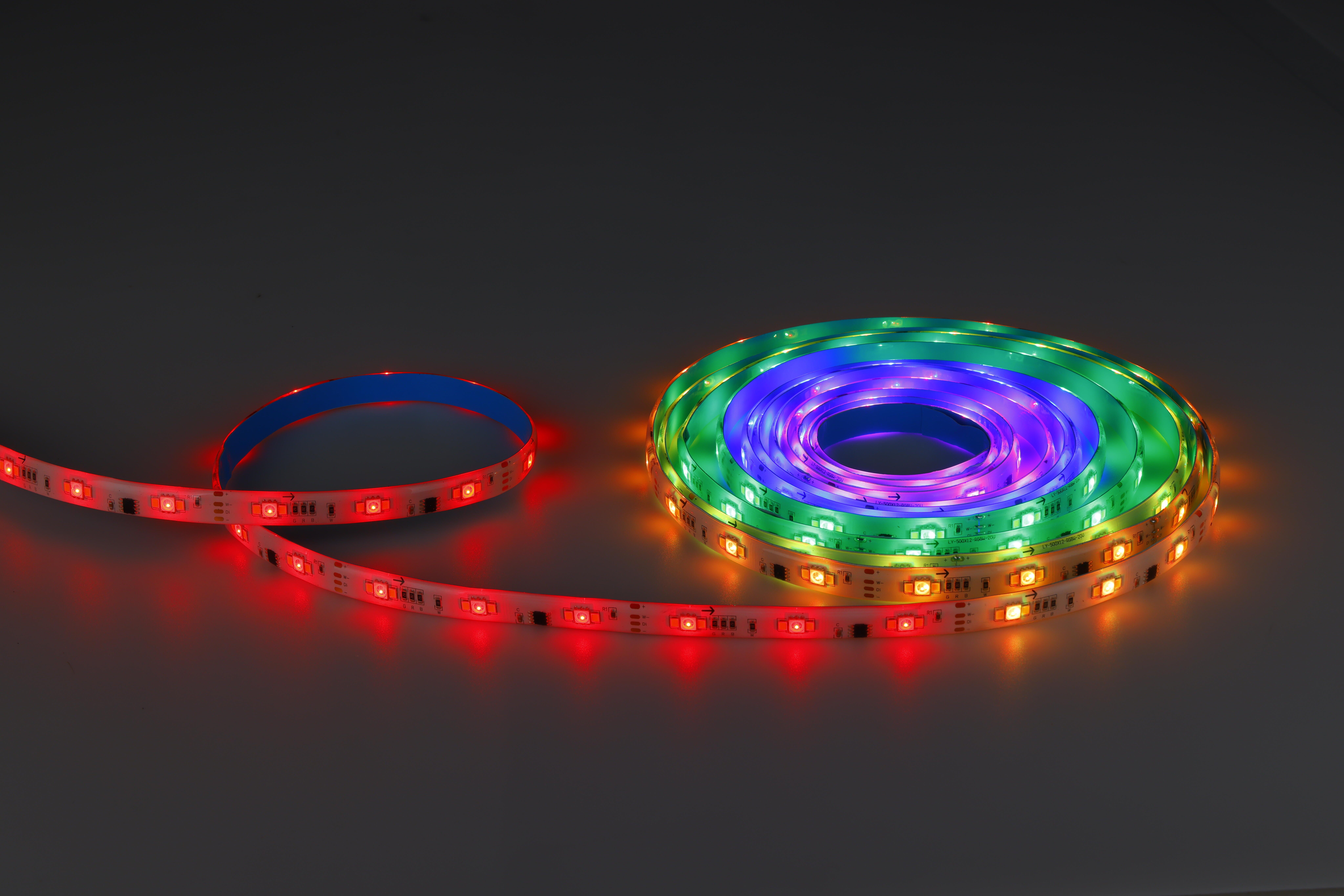 Kit ruban LED 5m, changement couleurs et blancs, INSPIRE Kenshi | Leroy ...