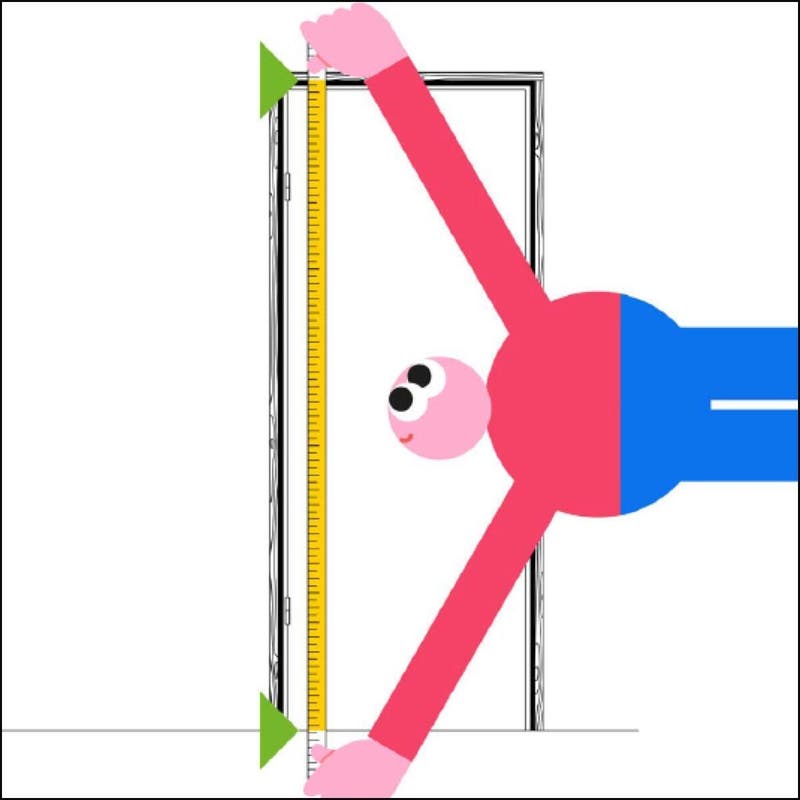 Come prendere le misure di una porta battente | Leroy Merlin