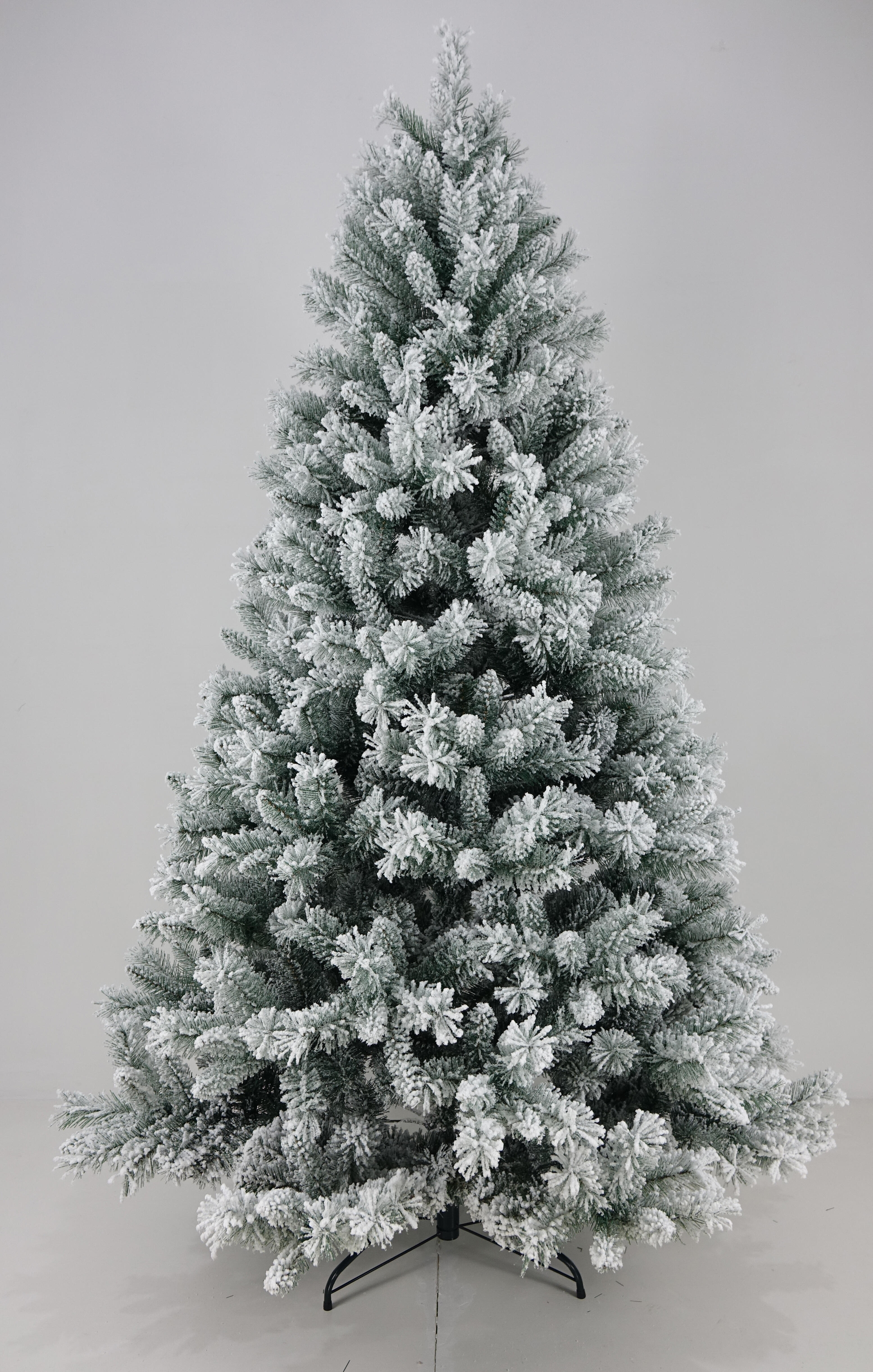Albero di Natale artificiale innevato Elsa verde H 180 cm x Ø 108 cm ...