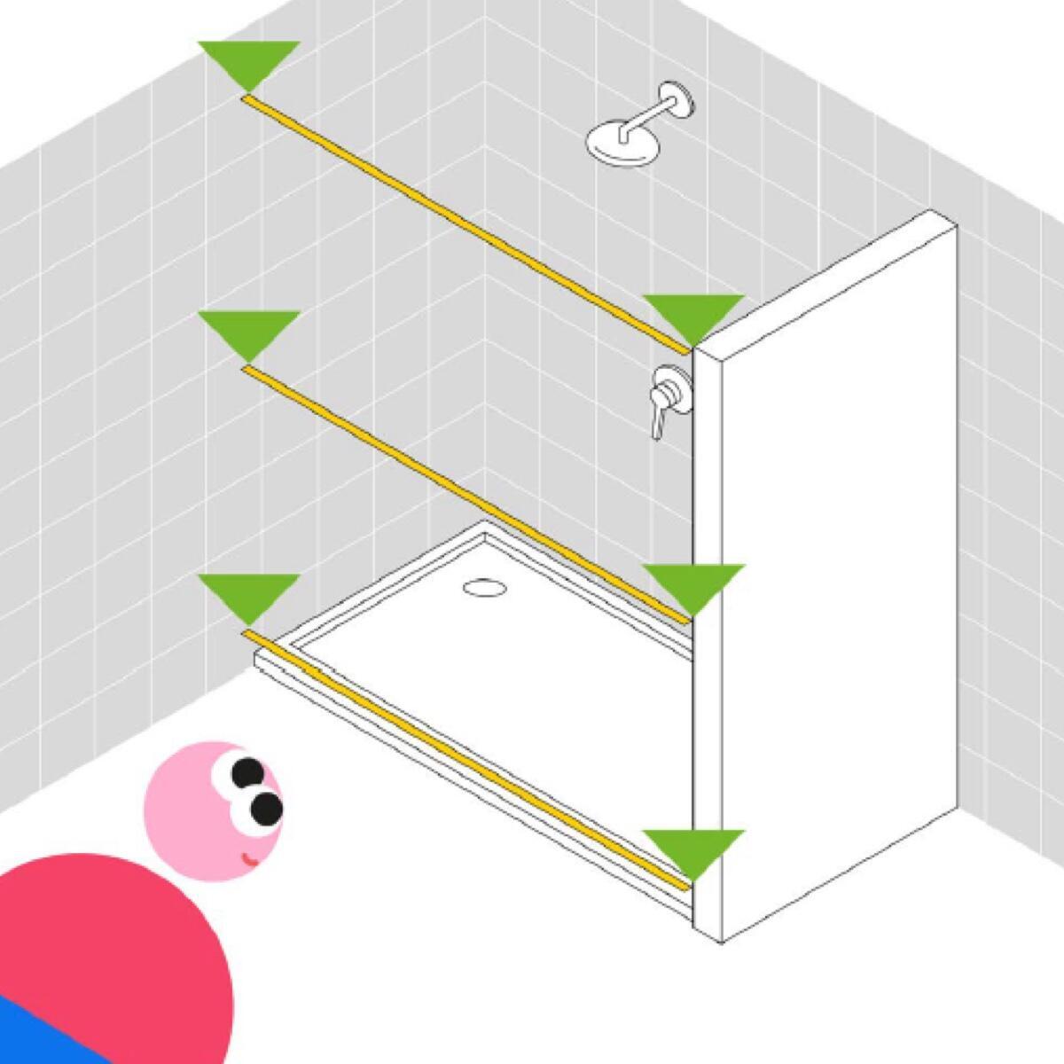 Come prendere le misure per una nuova porta doccia | Leroy Merlin