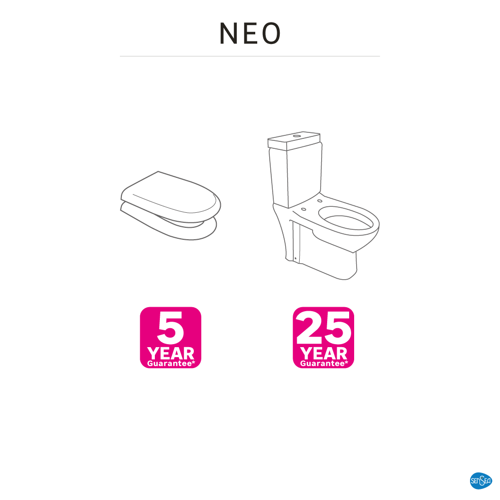 Pack WC SENSEA Neo con tapa amortiguada blanco | Leroy Merlin