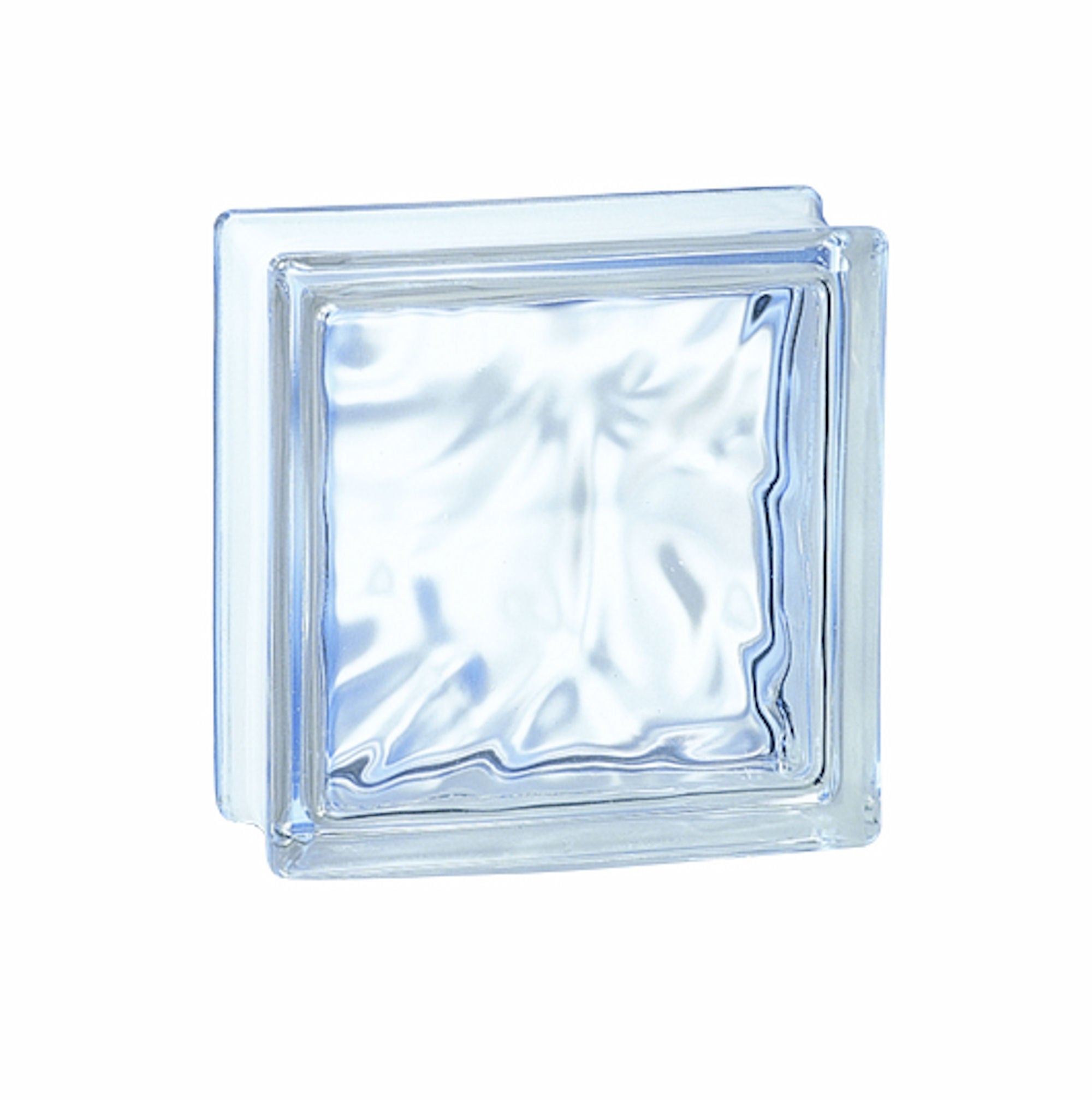 Vetromattone trasparente rigato L 19 x H 19 x Sp 8 cm | Leroy Merlin