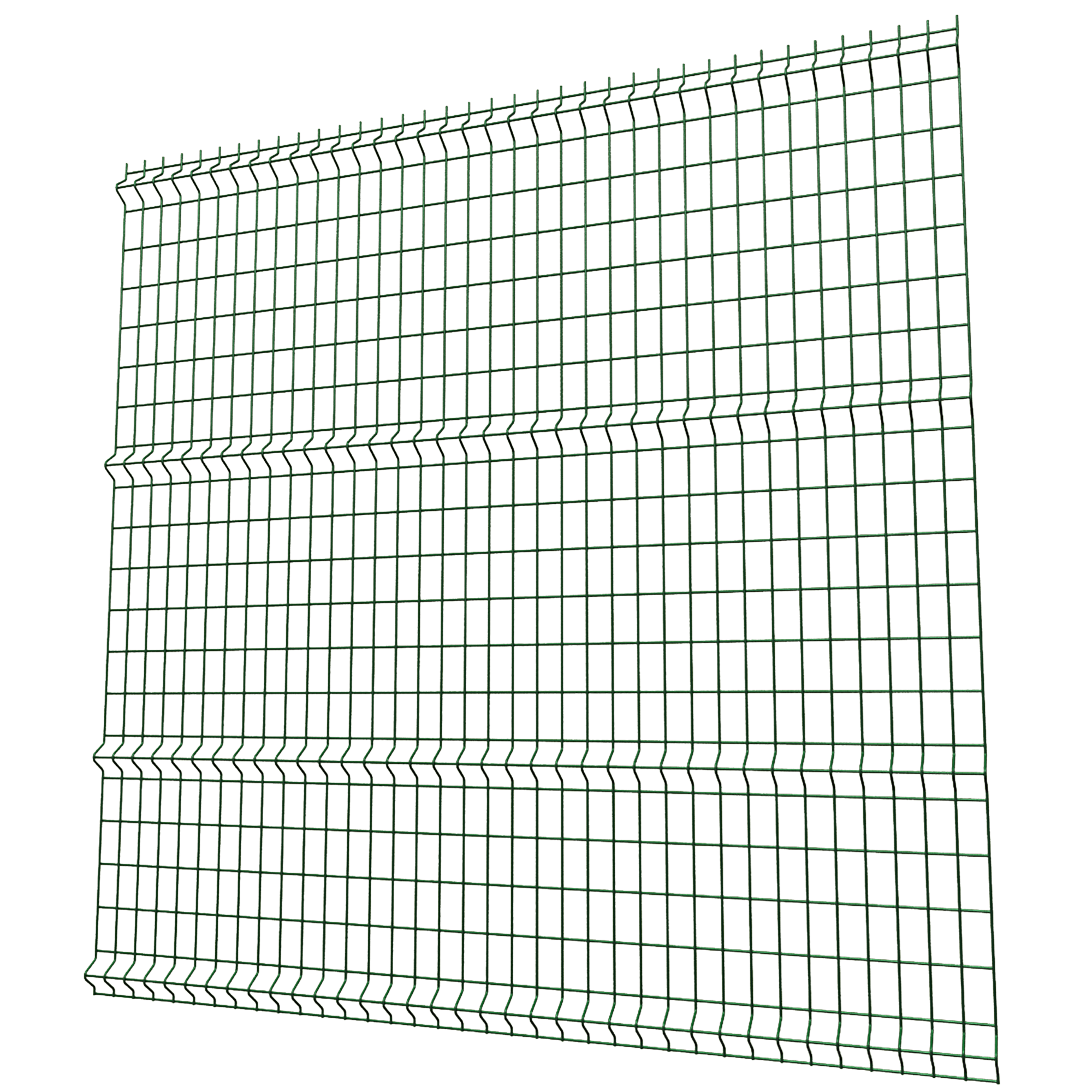 Panel soldado de acero galvanizado plastificado verde 2x2.5 m | Leroy ...