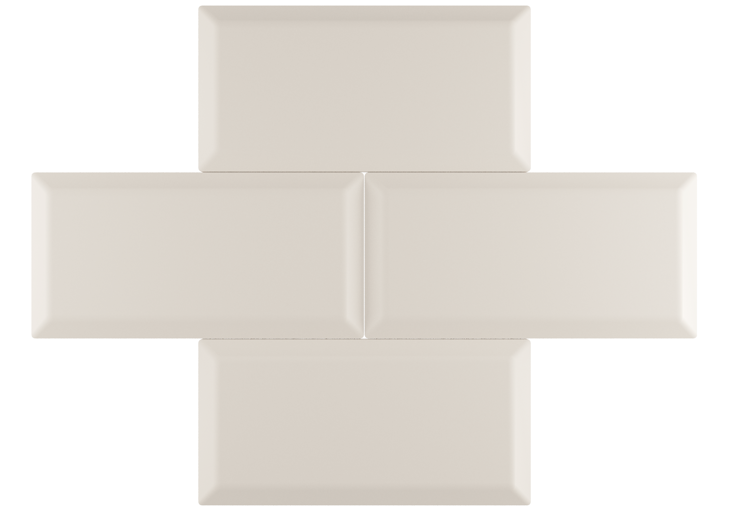 Azulejo cerámico Biselado efecto metro hueso mate 10x20 cm | Leroy Merlin