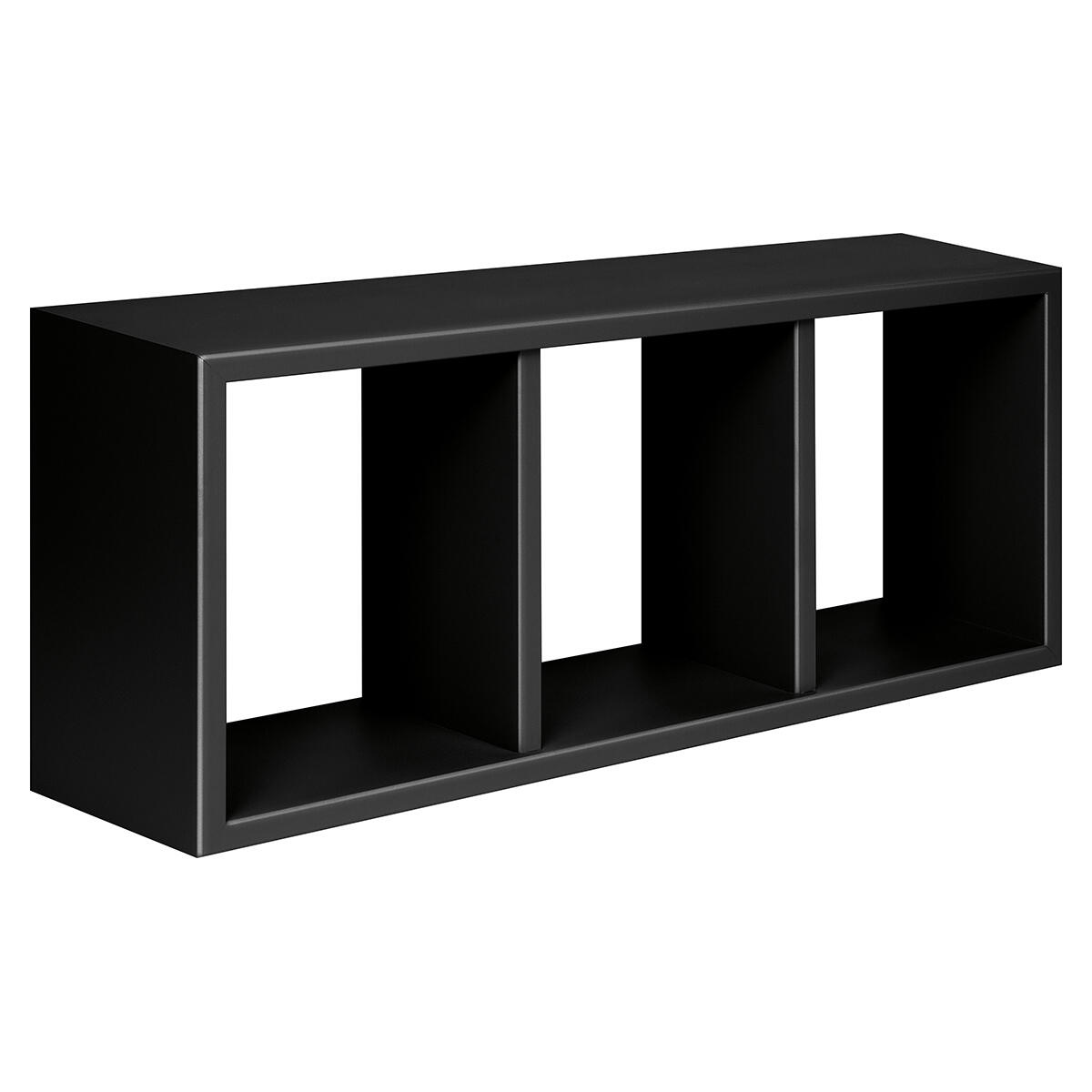 Etagère cube Triade noir mat, L.30 x H.70 x P.15.5 cm | Leroy Merlin