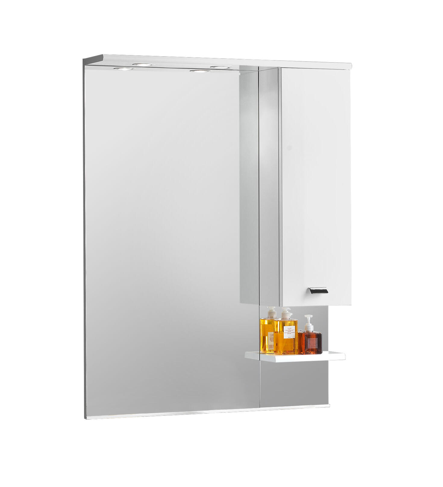 Specchio contenitore con illuminazione Rimini L 81 x P 18.5 x H 108 cm ...