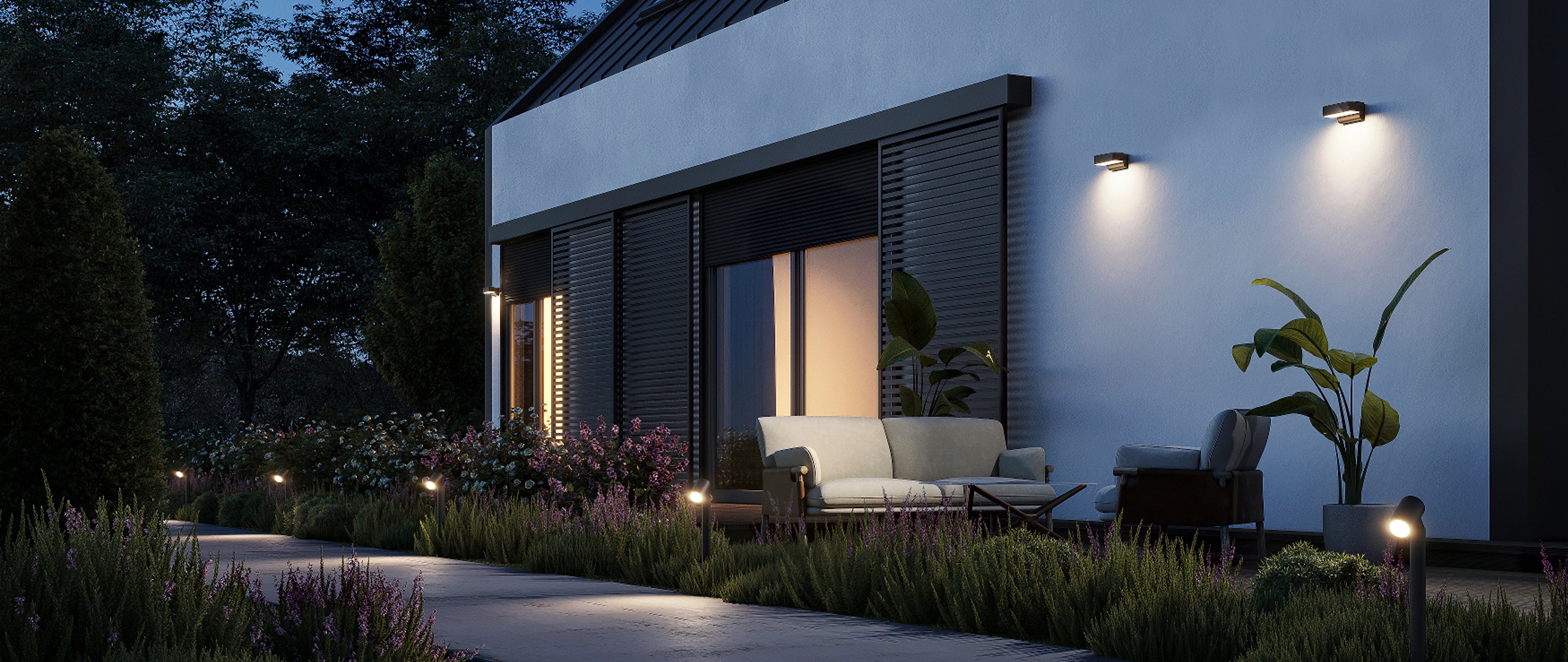 4 idee per un'illuminazione esterna a parete bella e funzionale | Leroy ...