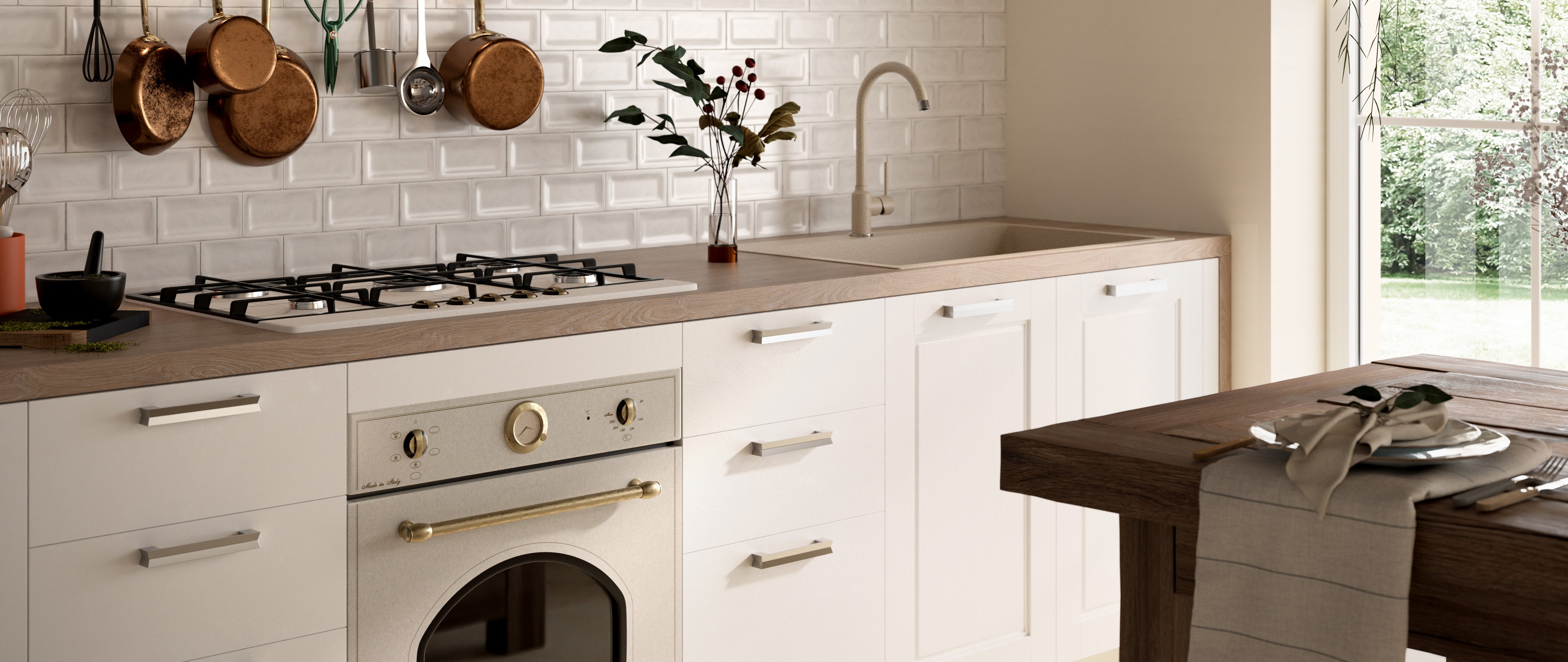 Cucina bianca: 8 piastrelle per valorizzarla al meglio | Leroy Merlin